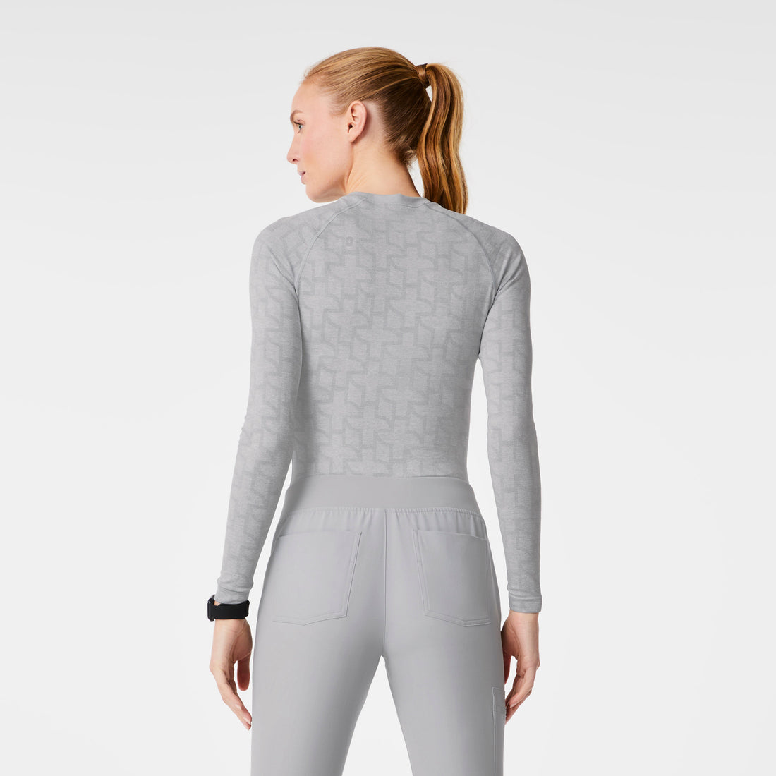 Women’s Salta Logo Seamless Bodysuit - Silver Arrows · FIGS