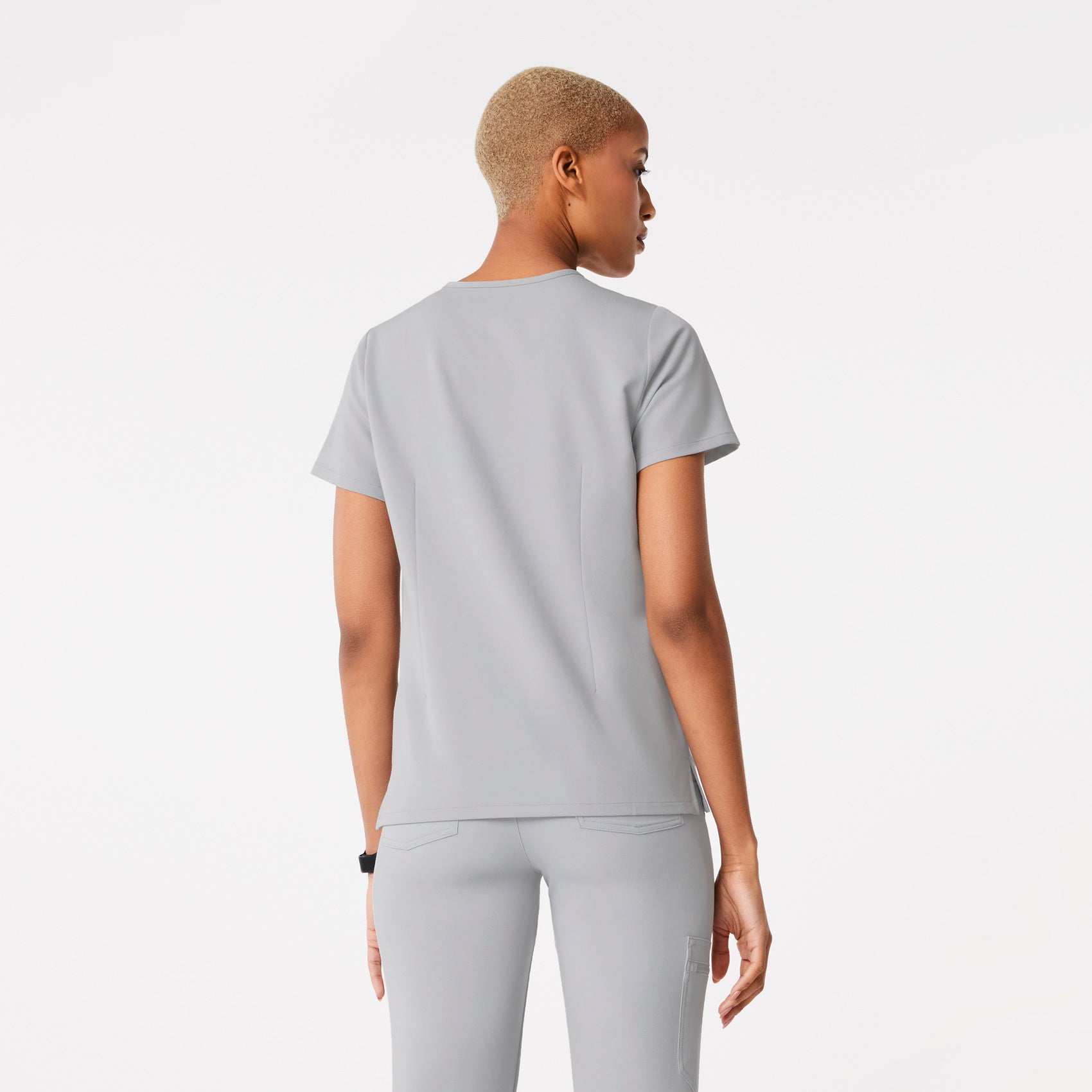 Women's Catarina One-Pocket Scrub Top™ - Silver Arrows · FIGS