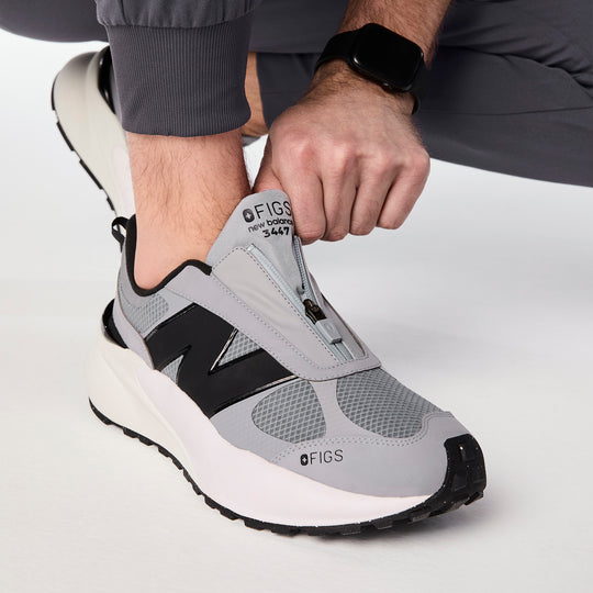 Unisex FIGS New Balance 3447 Zip - Graphite