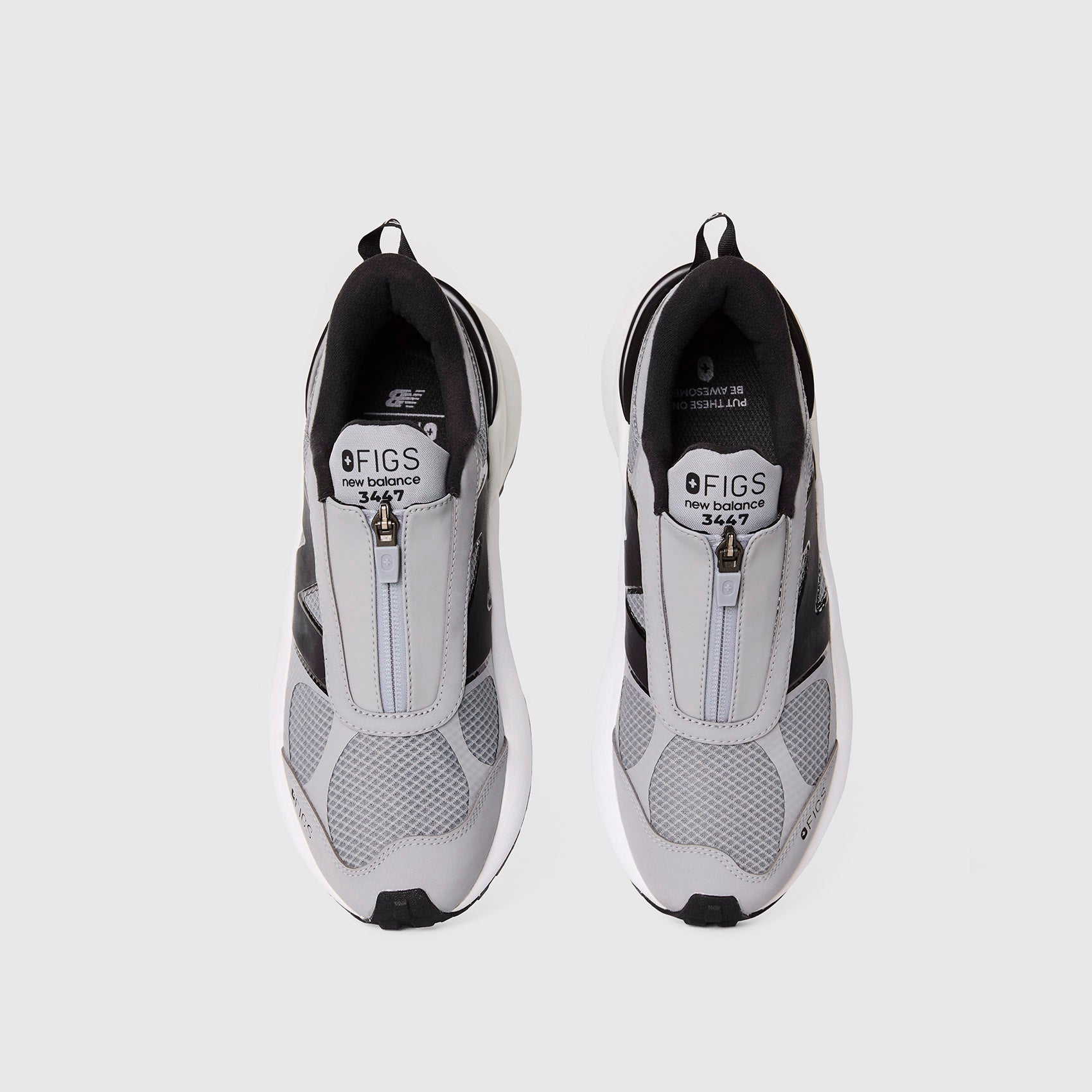 Unisex FIGS New Balance 3447 Zip - Graphite