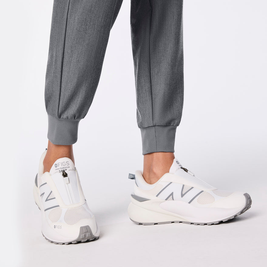 Unisex FIGS New Balance 3447 Zip - White