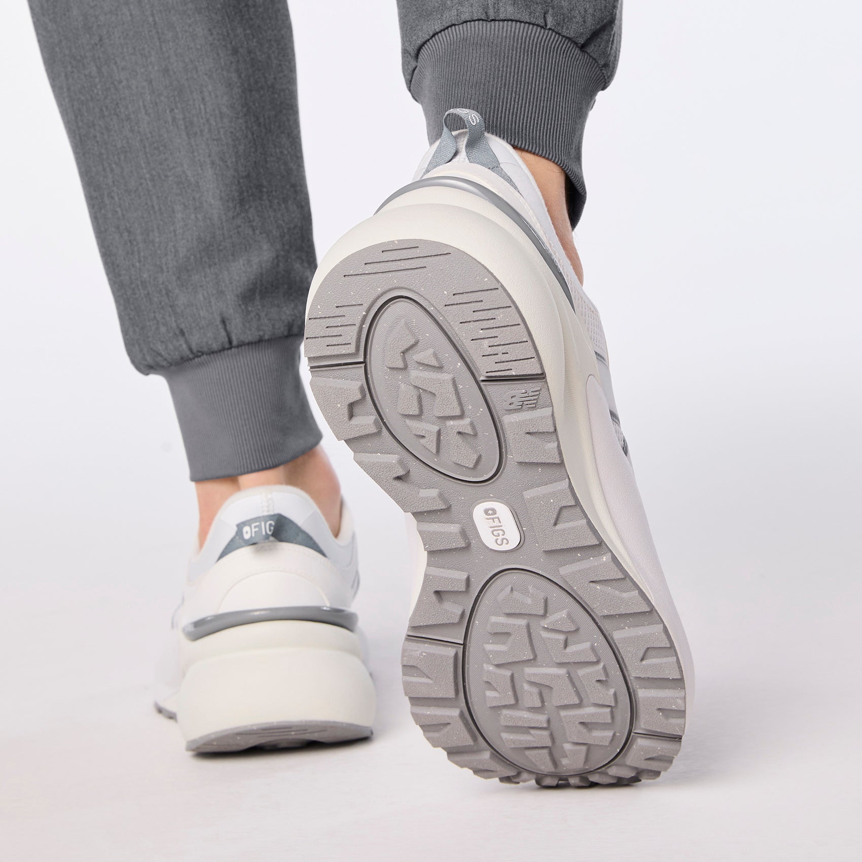 Unisex FIGS New Balance 3447 Zip - White · FIGS
