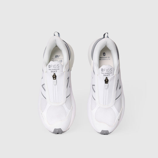 Unisex FIGS New Balance 3447 Zip - White