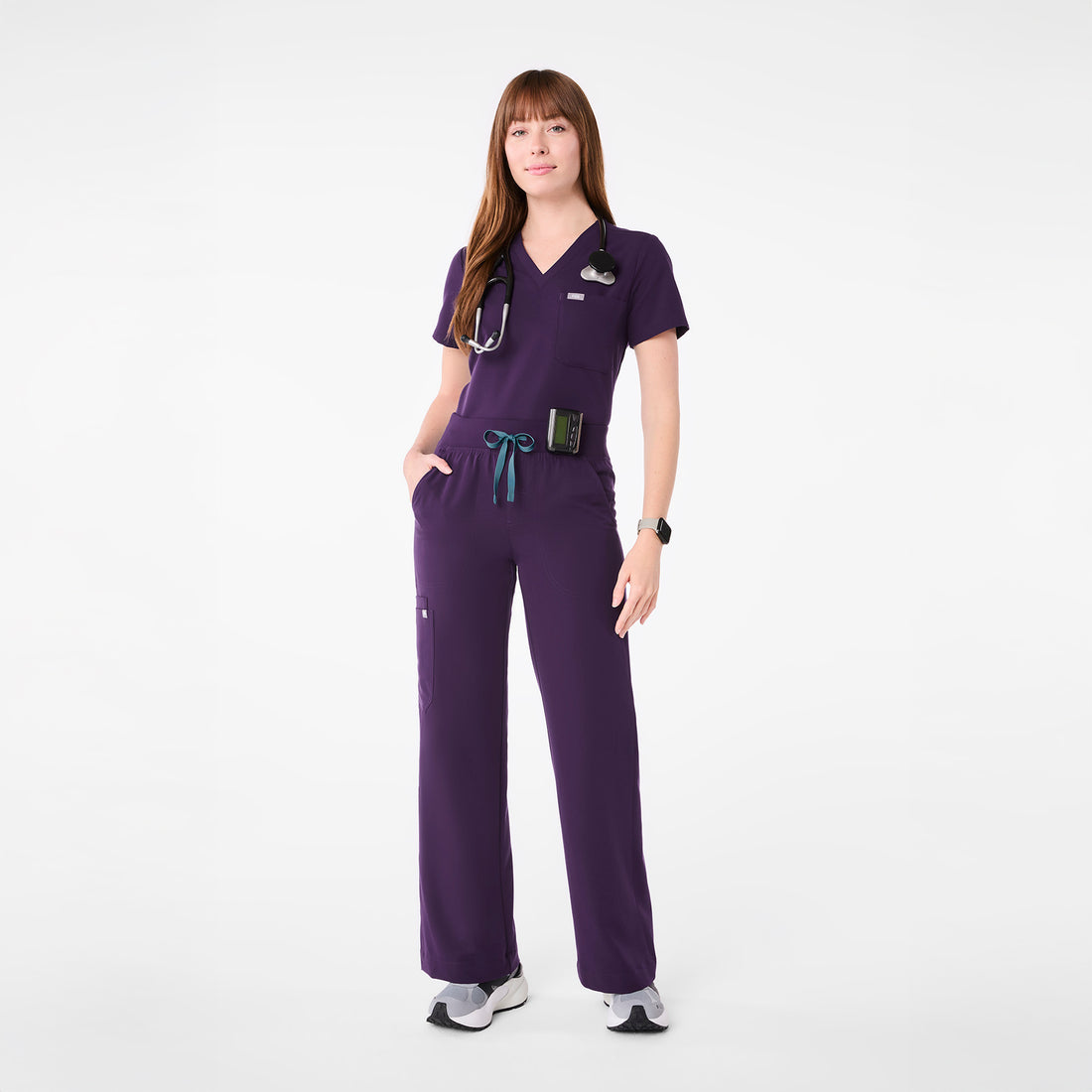 Women's Purple Jam + Slate Scrubs · FIGS
