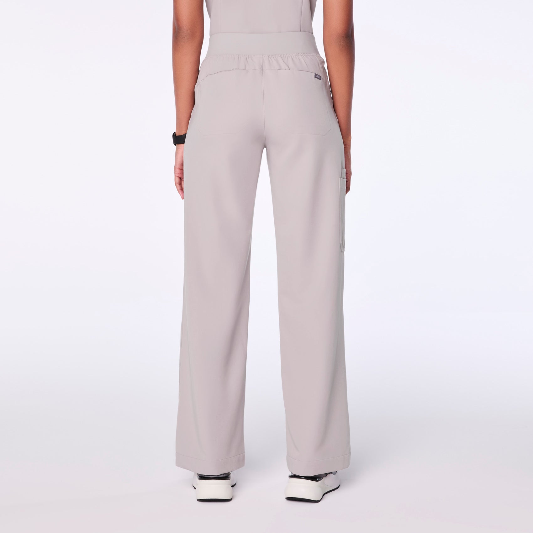 Women’s High Waisted Isabel Wide Leg Scrub Pants - Slate · FIGS