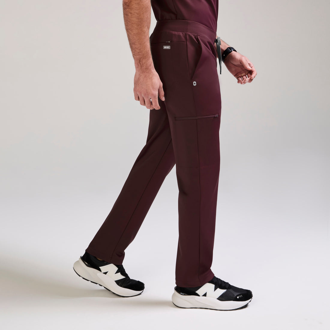Men’s Norris FORMx Straight Leg Scrub Pants™ - Burgundy · FIGS
