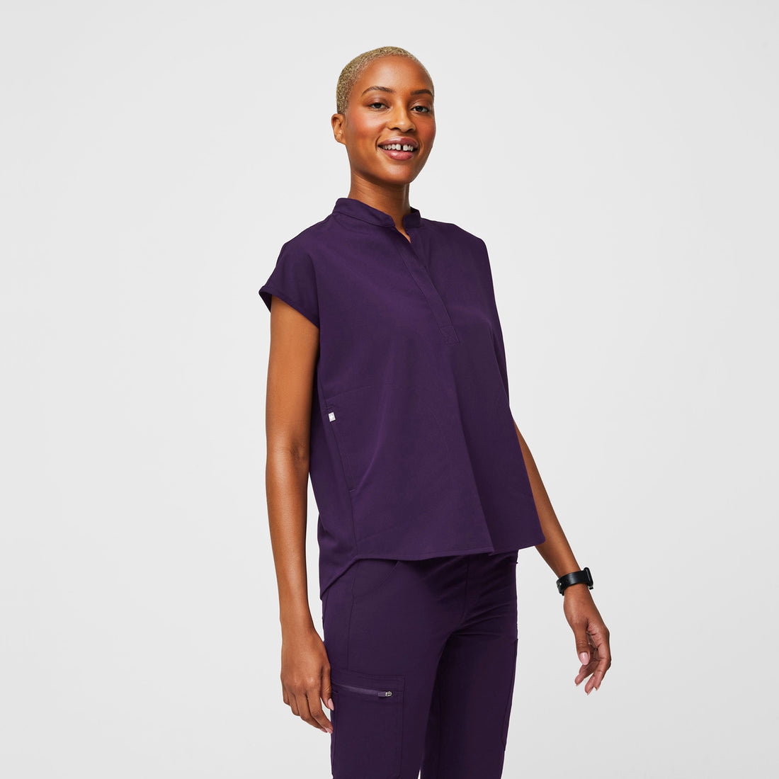 Women's Rafaela Oversized Scrub Top™ - Purple Jam · FIGS