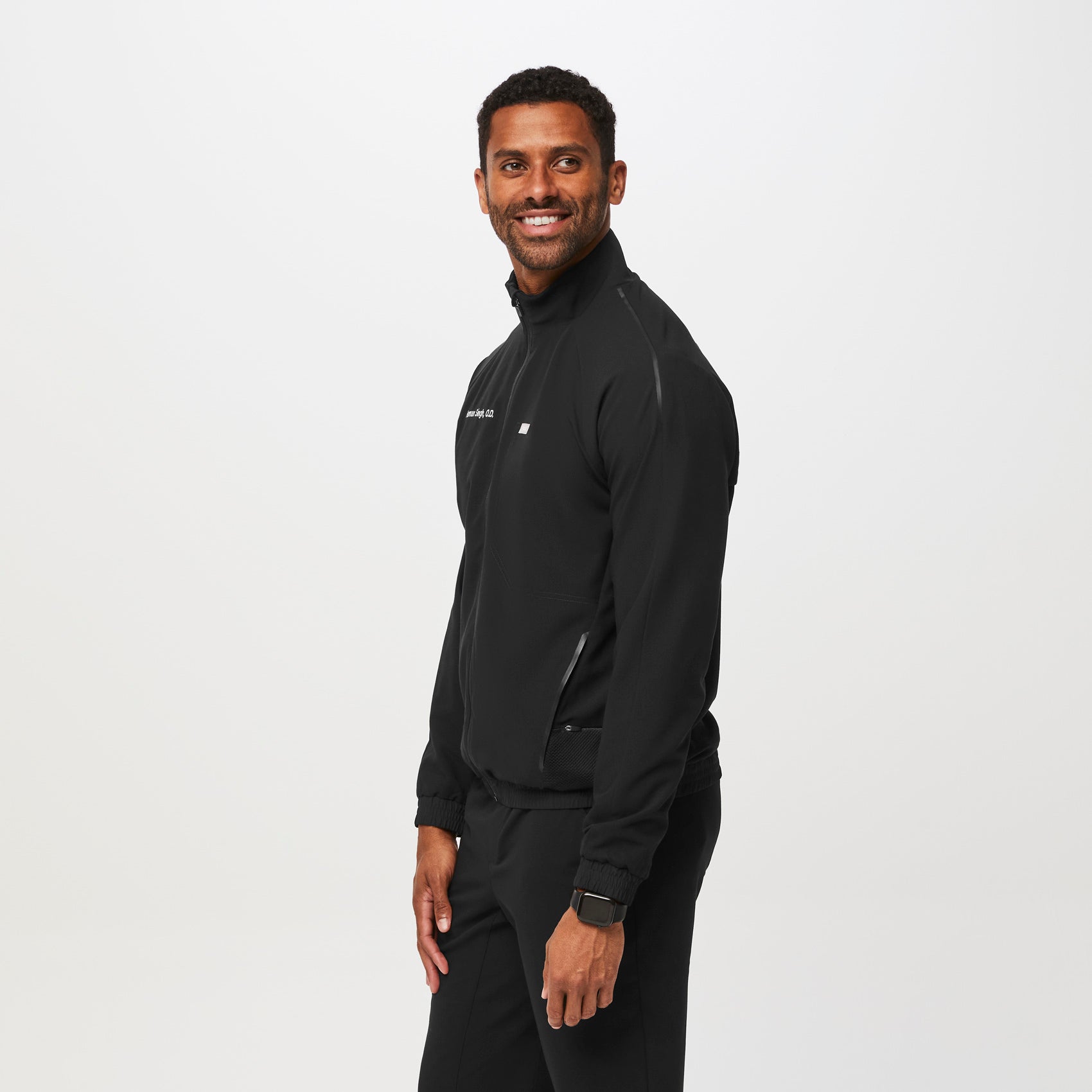Men’s Cobaki Performance Scrub Jacket - Black · FIGS