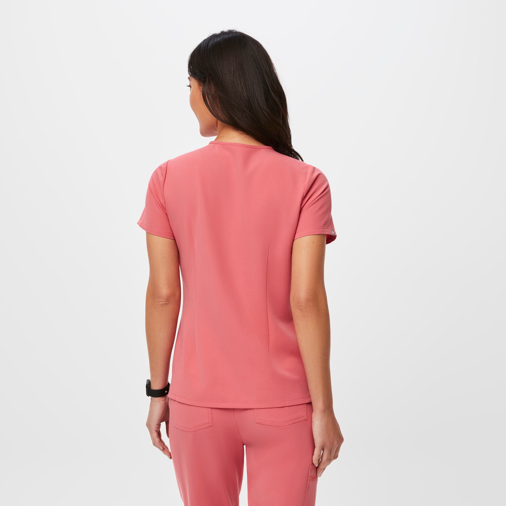 Women's Catarina One-Pocket Scrub Top™ - Desert Rose · FIGS