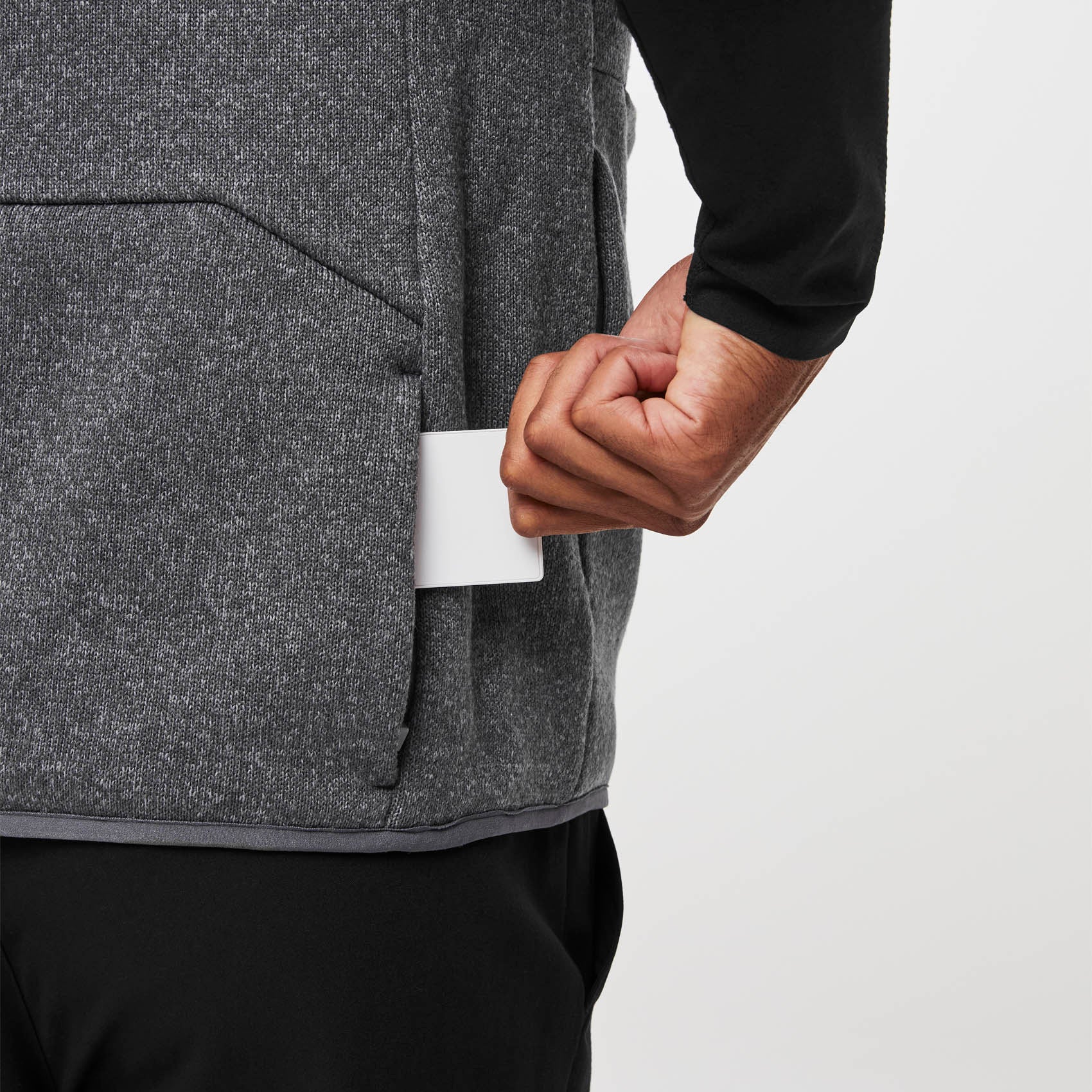 Men’s On-Shift™ Sweater Knit Vest - Heather Dark Charcoal · FIGS