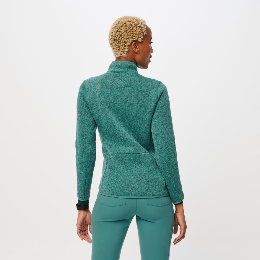 Women’s On-Shift Sweater Knit Jacket™ - Heather Cactus · FIGS