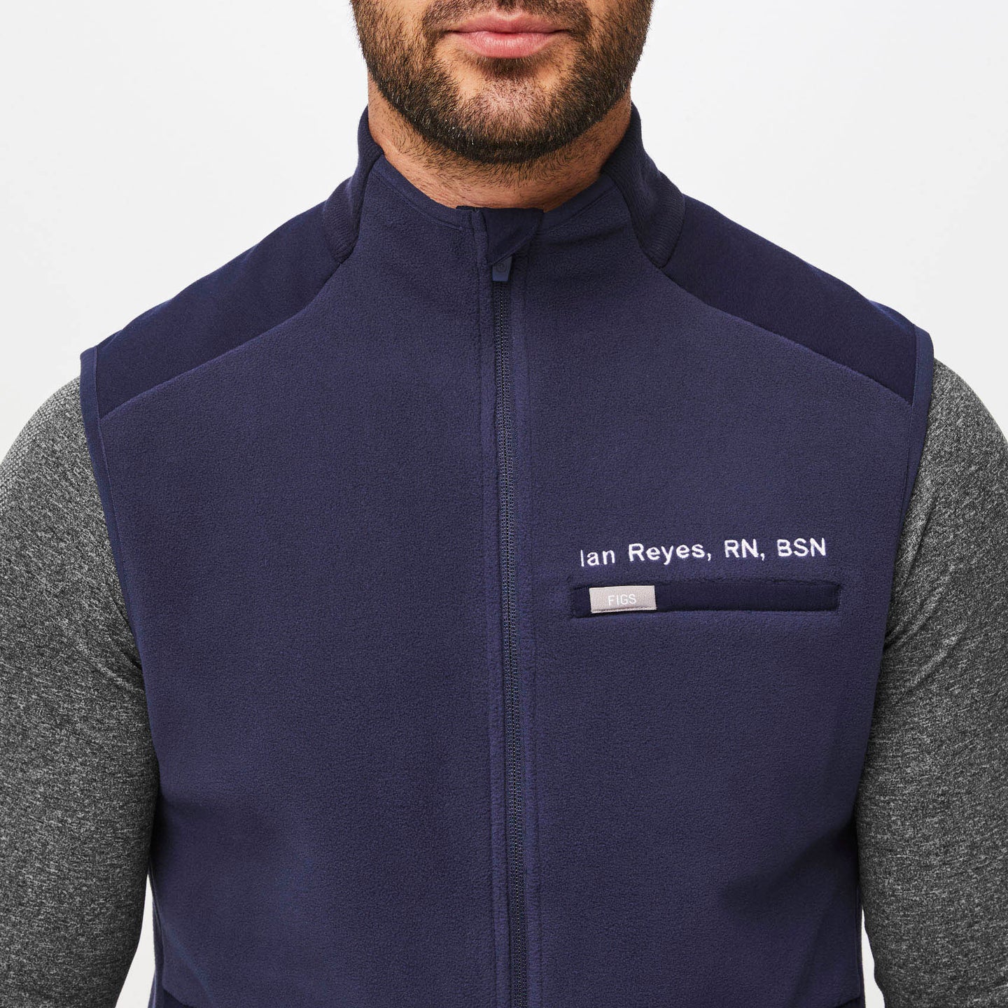Men's On-Shift Fleece Vest™ - Navy · FIGS
