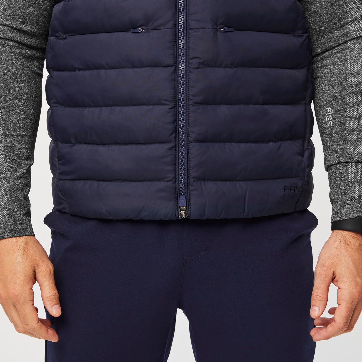 Men’s On-Shift Packable Puffer Vest™ - Navy · FIGS