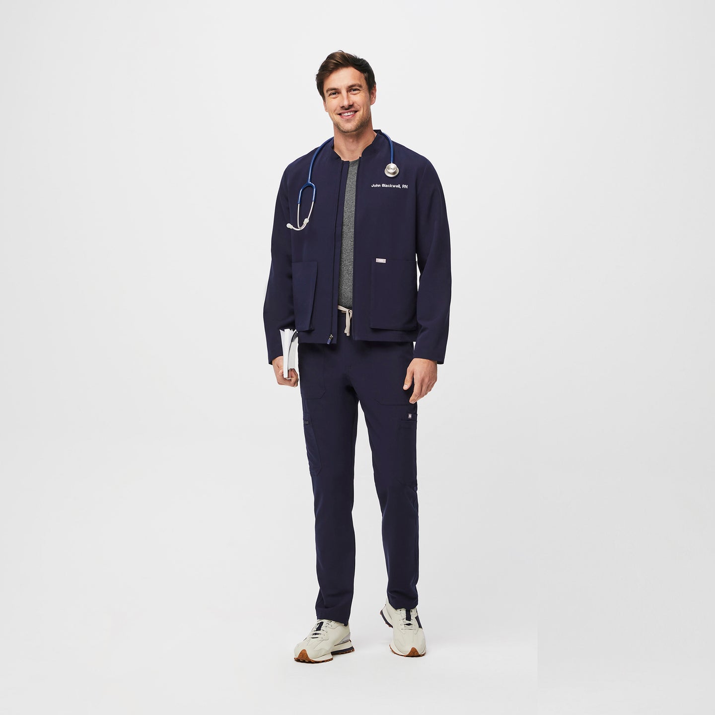 Men’s Denver Scrub Jacket - Navy · FIGS
