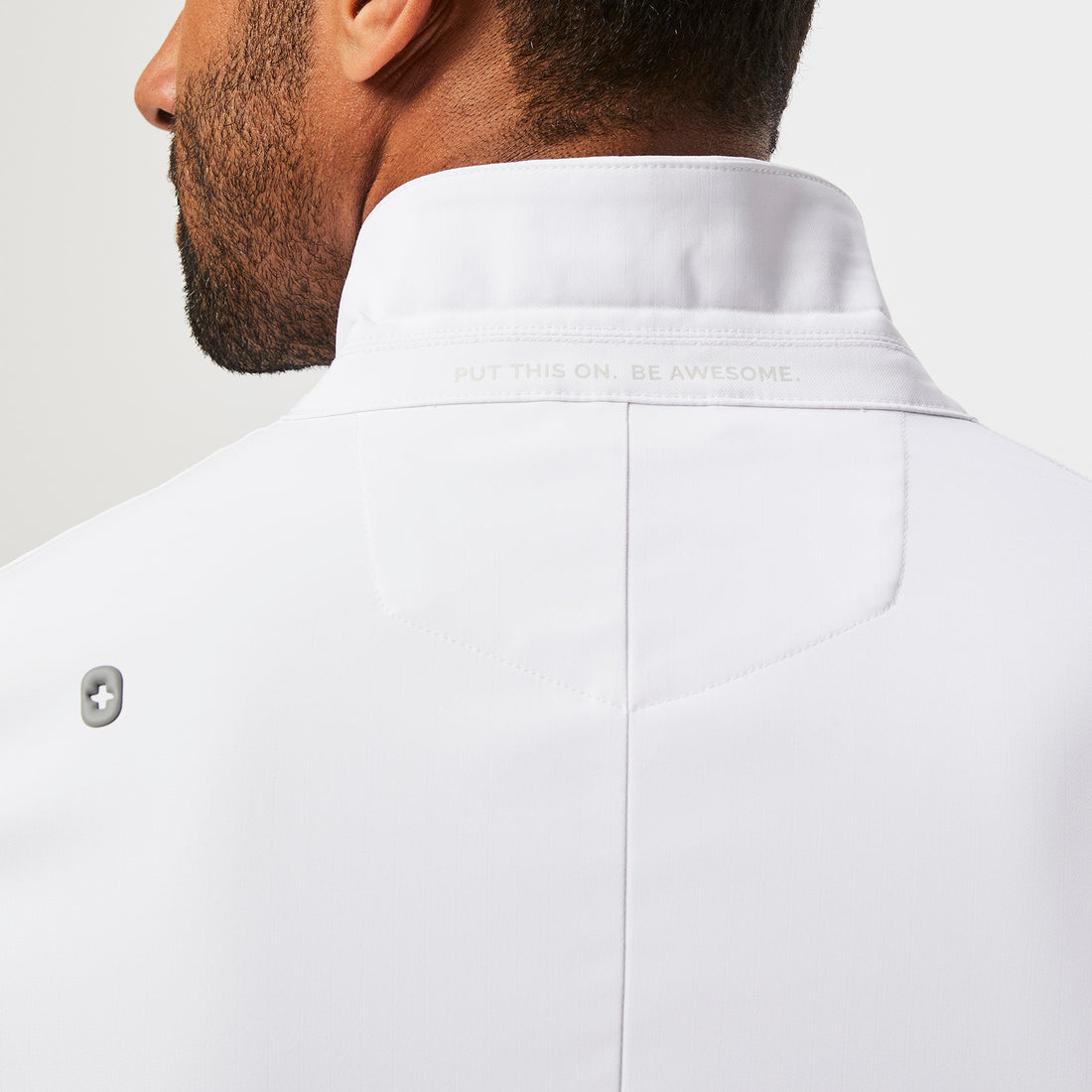 Men’s Harlem Short Lab Coat - White · FIGS
