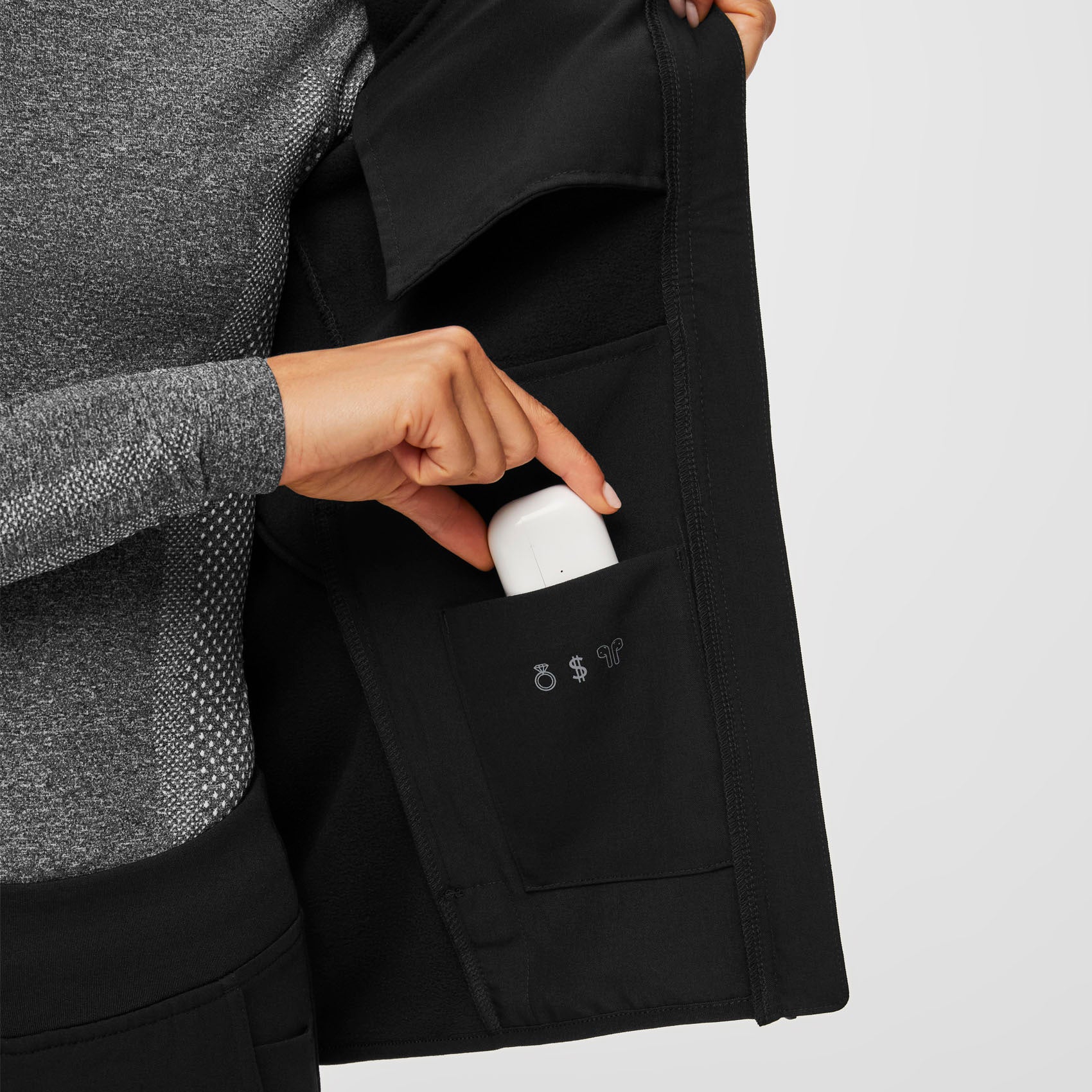 Women's On-Shift Fleece Vest™ - Black · FIGS