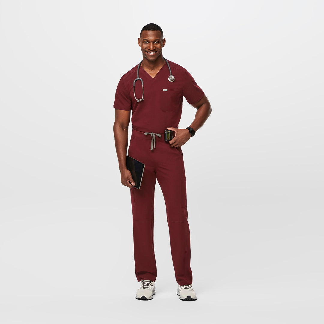 Men's Burgundy Scrubs | FIGS