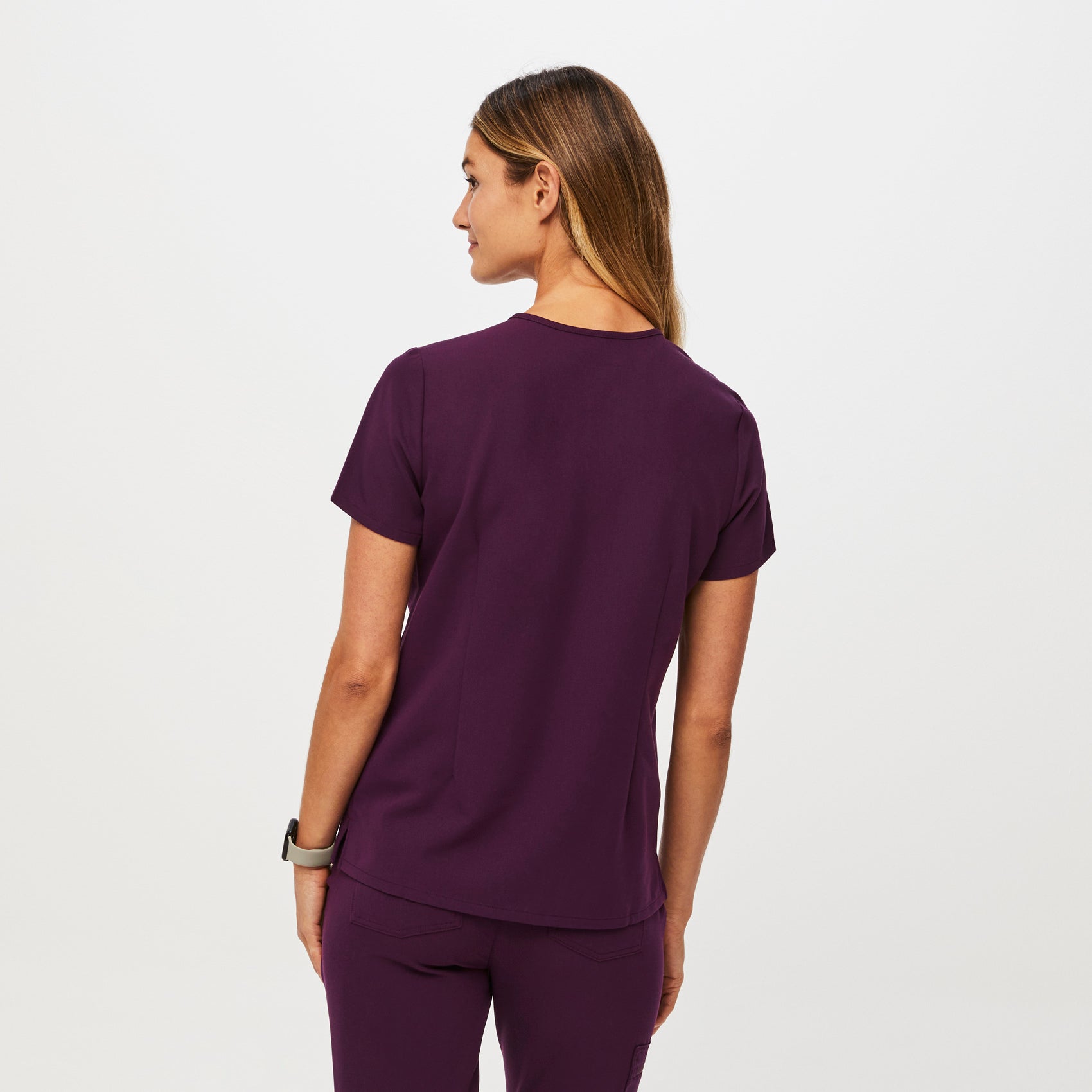 Women's Catarina One-Pocket Scrub Top™ - Deep Purple · FIGS