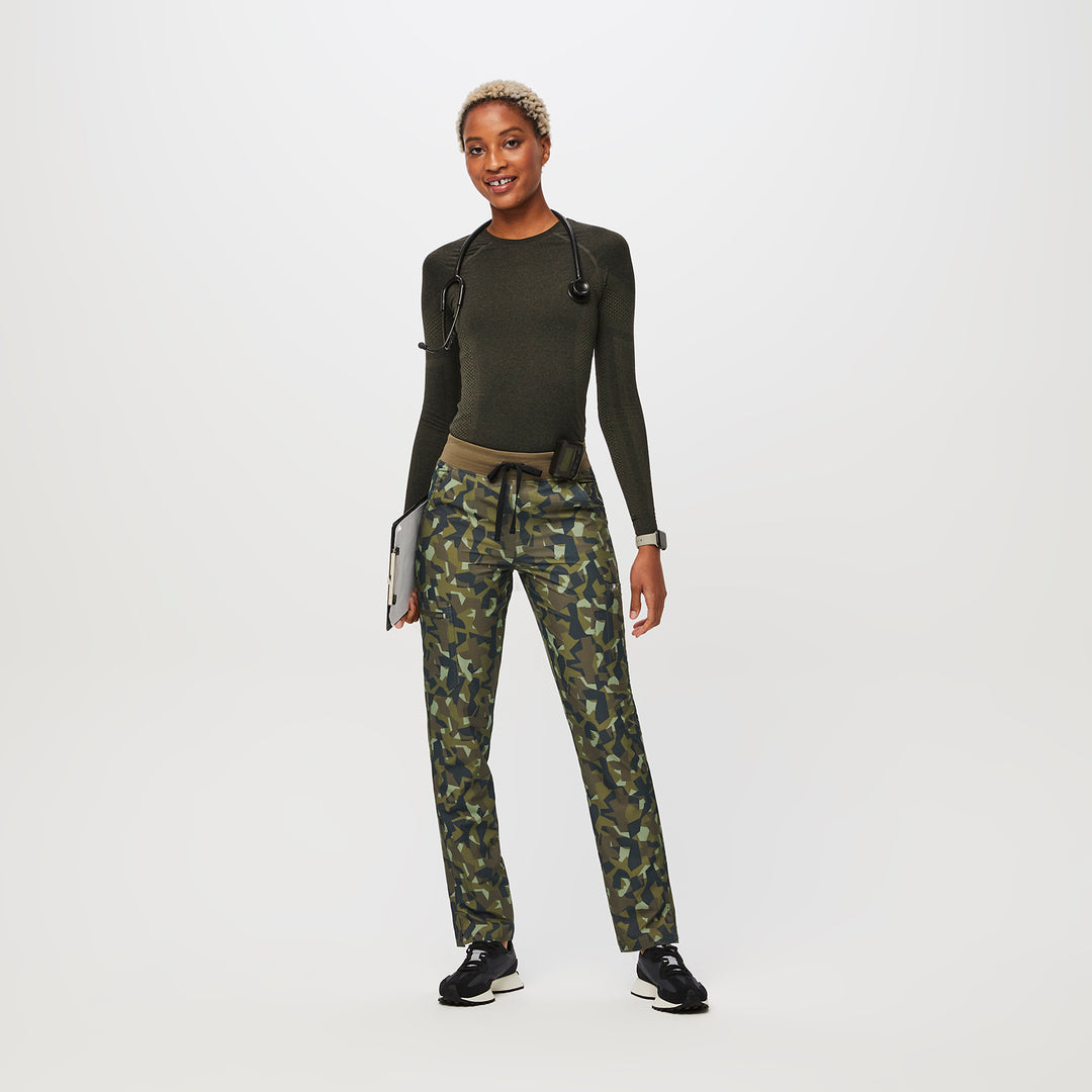 Pantalón de uniforme médico skinny con cintura alta Yola™ FREEx™ para ...