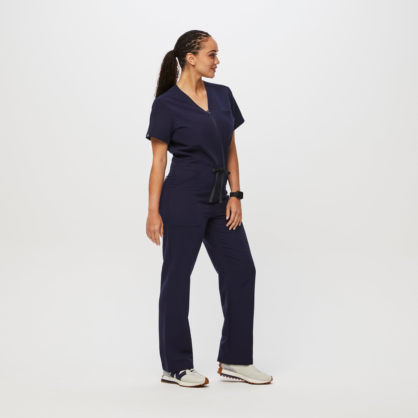 Women’s Catarina Straight Leg ScrubJumpsuit™ - Navy · FIGS