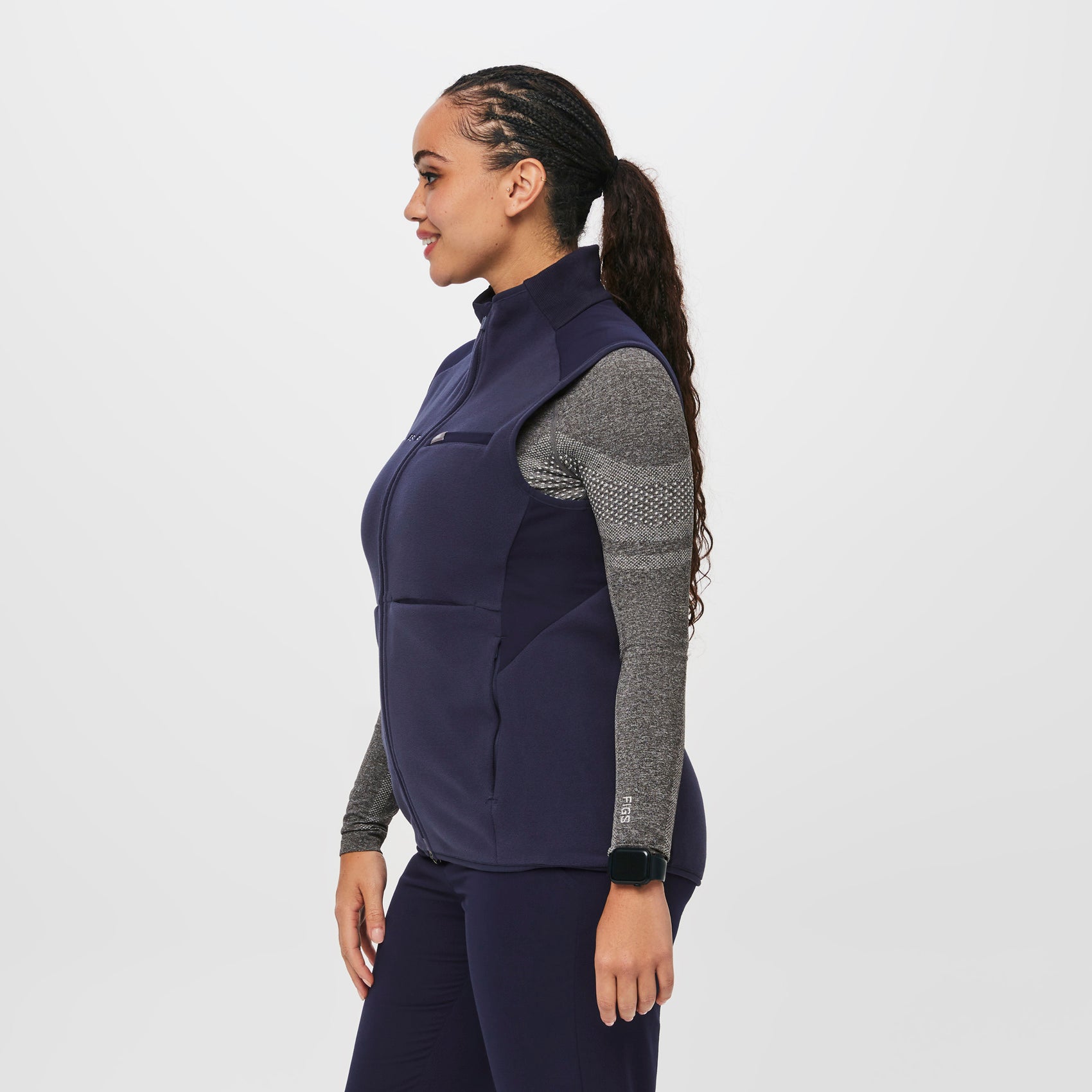 Women's On-Shift Fleece Vest™ - Navy · FIGS