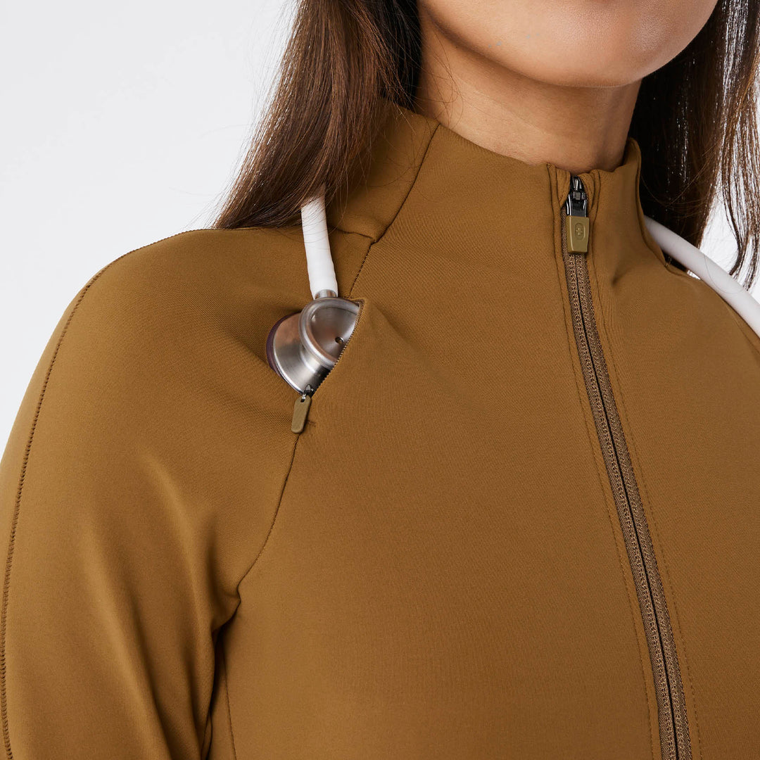 Women's ContourKnit Scrub Jacket™ - Earth · FIGS