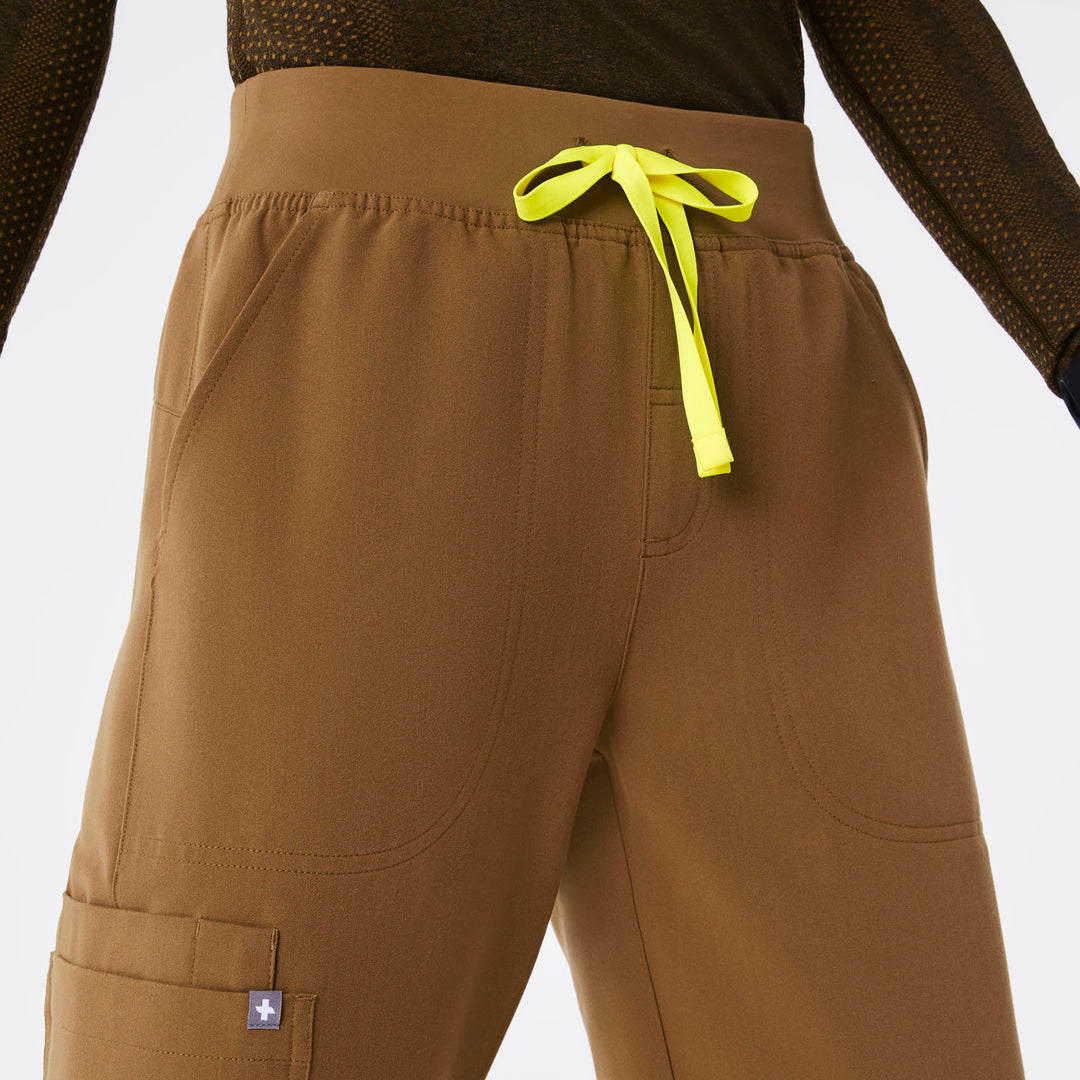 Women’s High Waisted Isabel Wide Leg Scrub Pants - Earth · FIGS