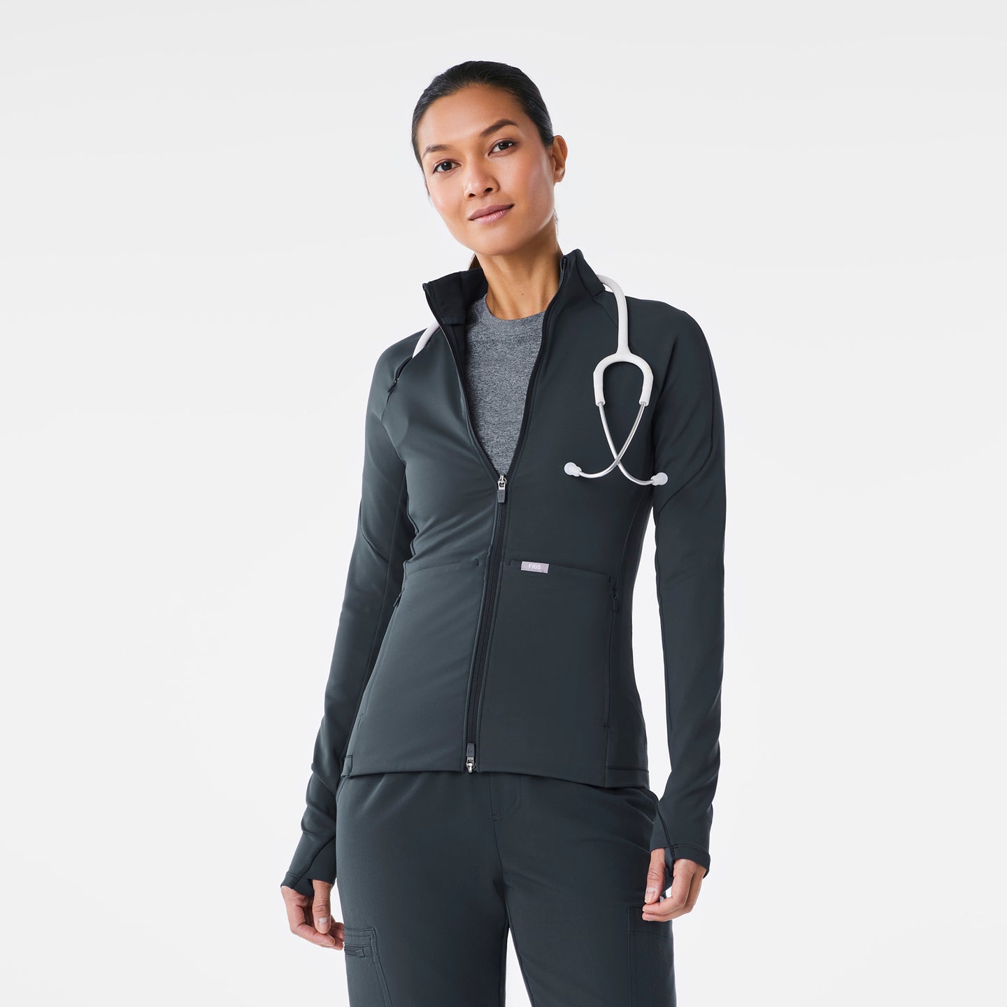 On-Shift ContourKnit Jacket™ - Dark Harbor · FIGS