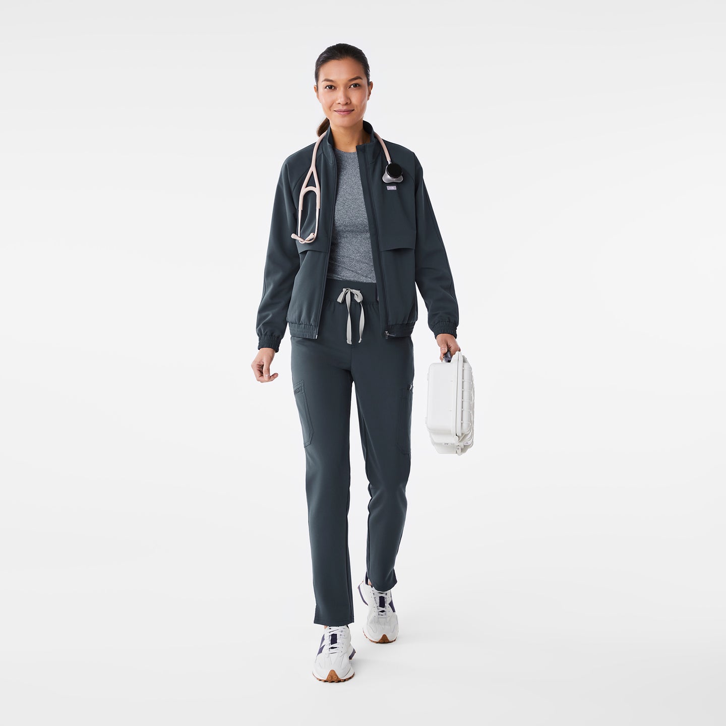 Women’s High Waisted Yola Skinny Scrub Pants™ - Dark Harbor · FIGS