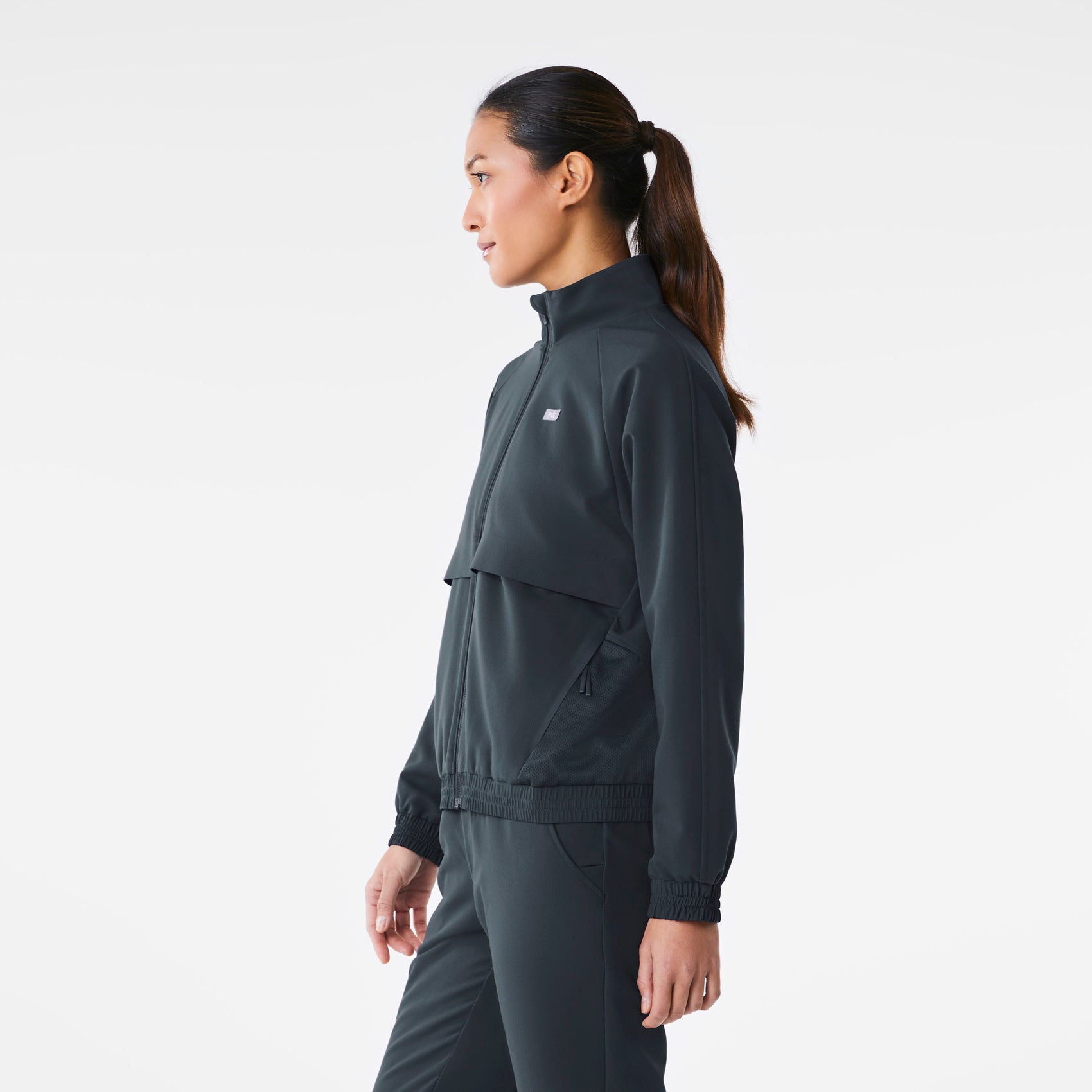 Women’s Sydney Scrub Jacket - Dark Harbor · FIGS