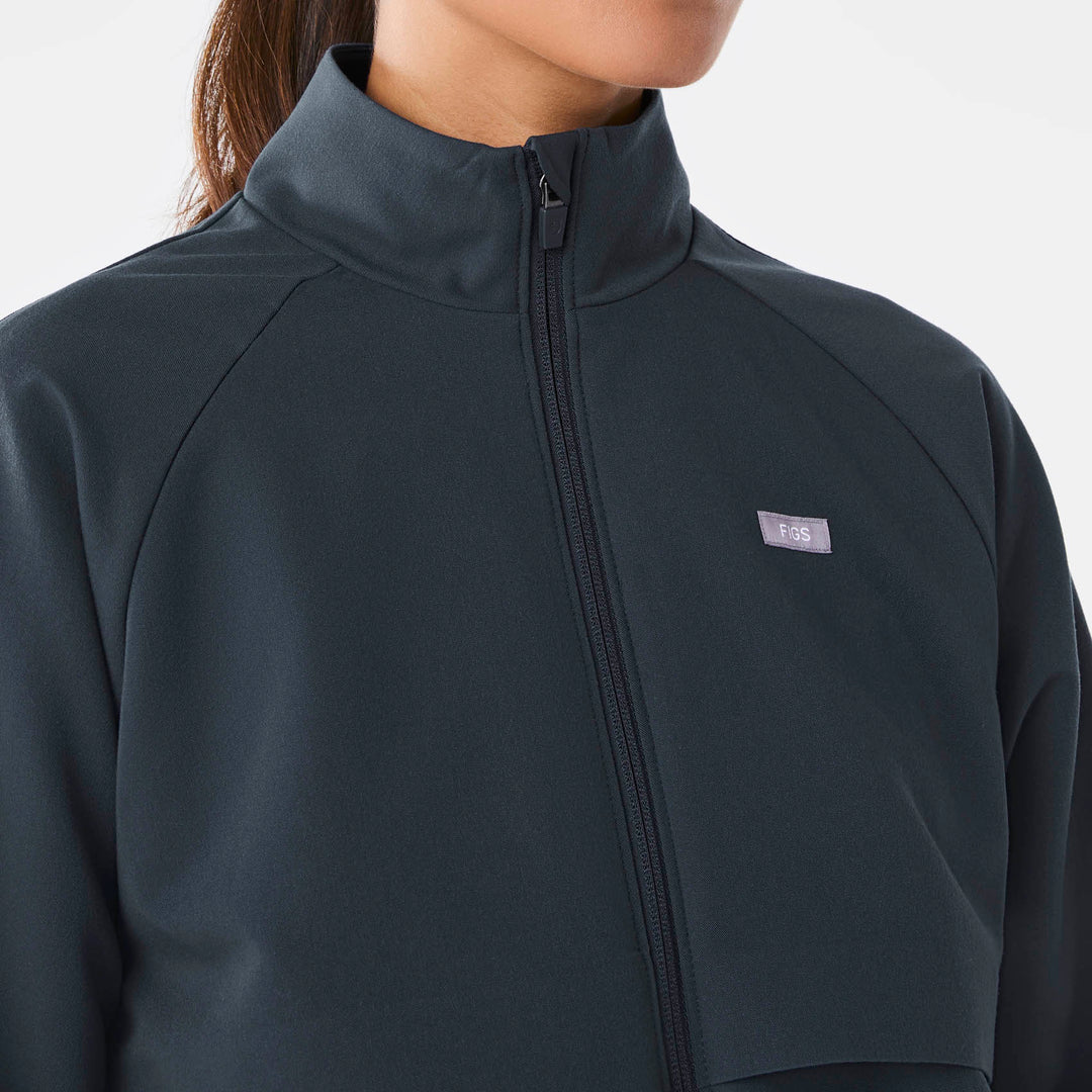Women’s Sydney Scrub Jacket - Dark Harbor · FIGS