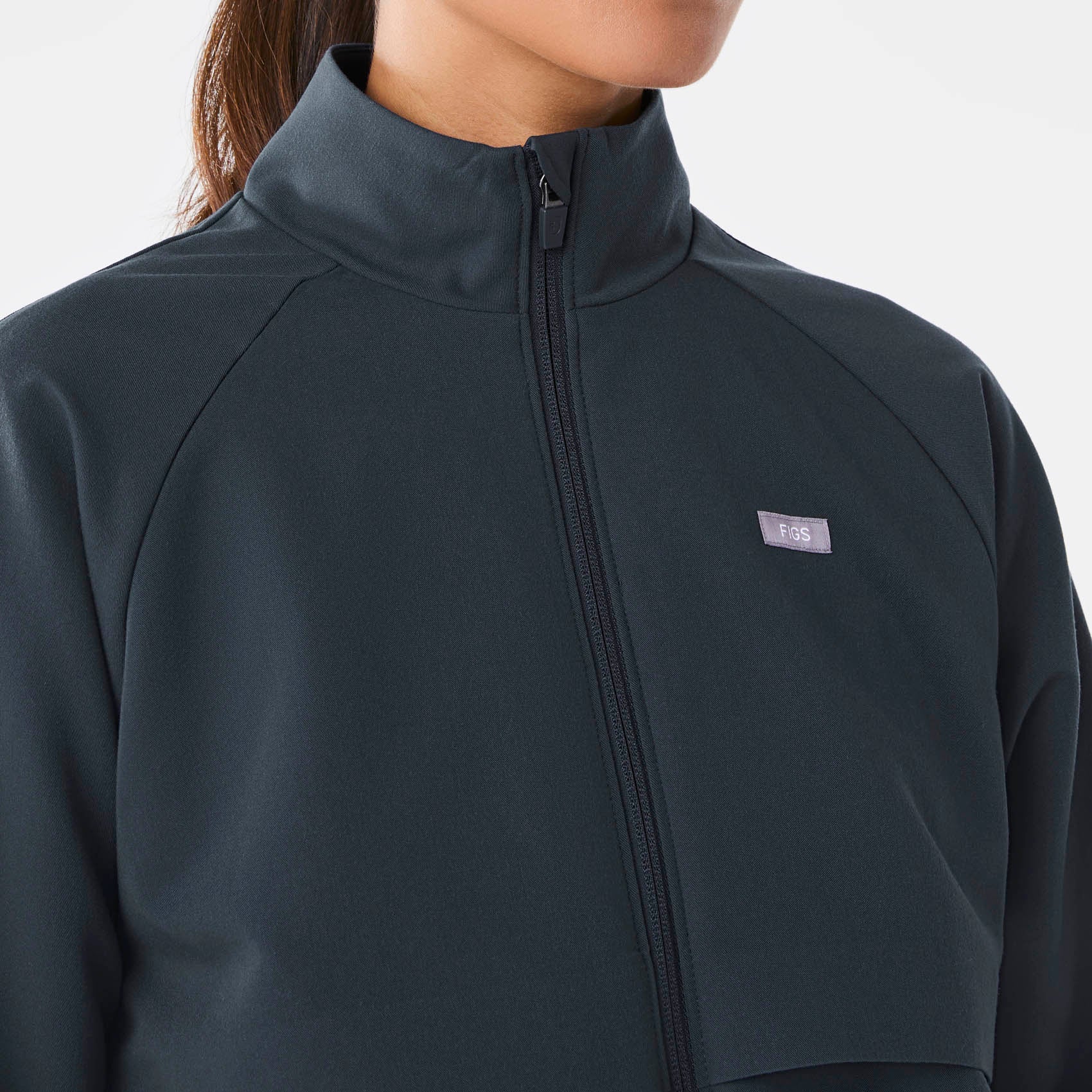 Women’s Sydney Scrub Jacket - Dark Harbor · FIGS