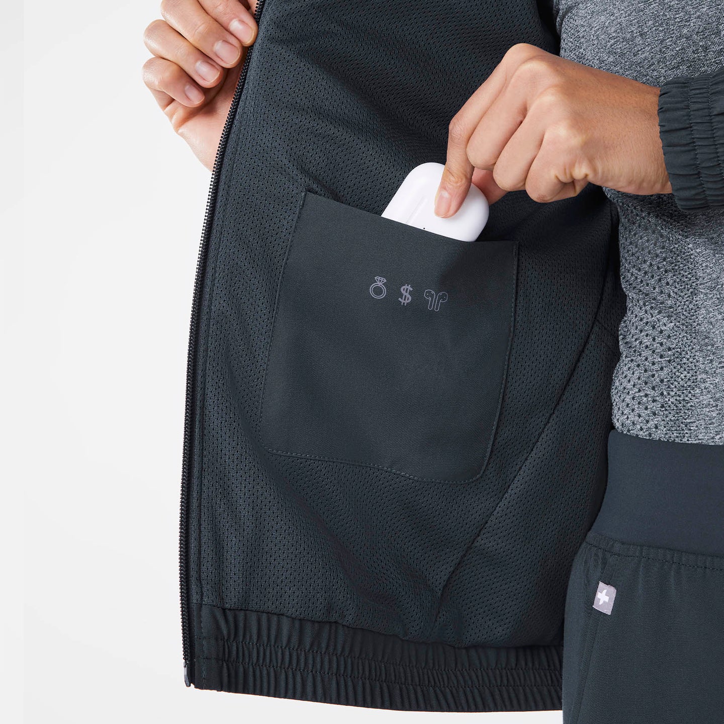 Women’s Sydney Scrub Jacket - Dark Harbor · FIGS