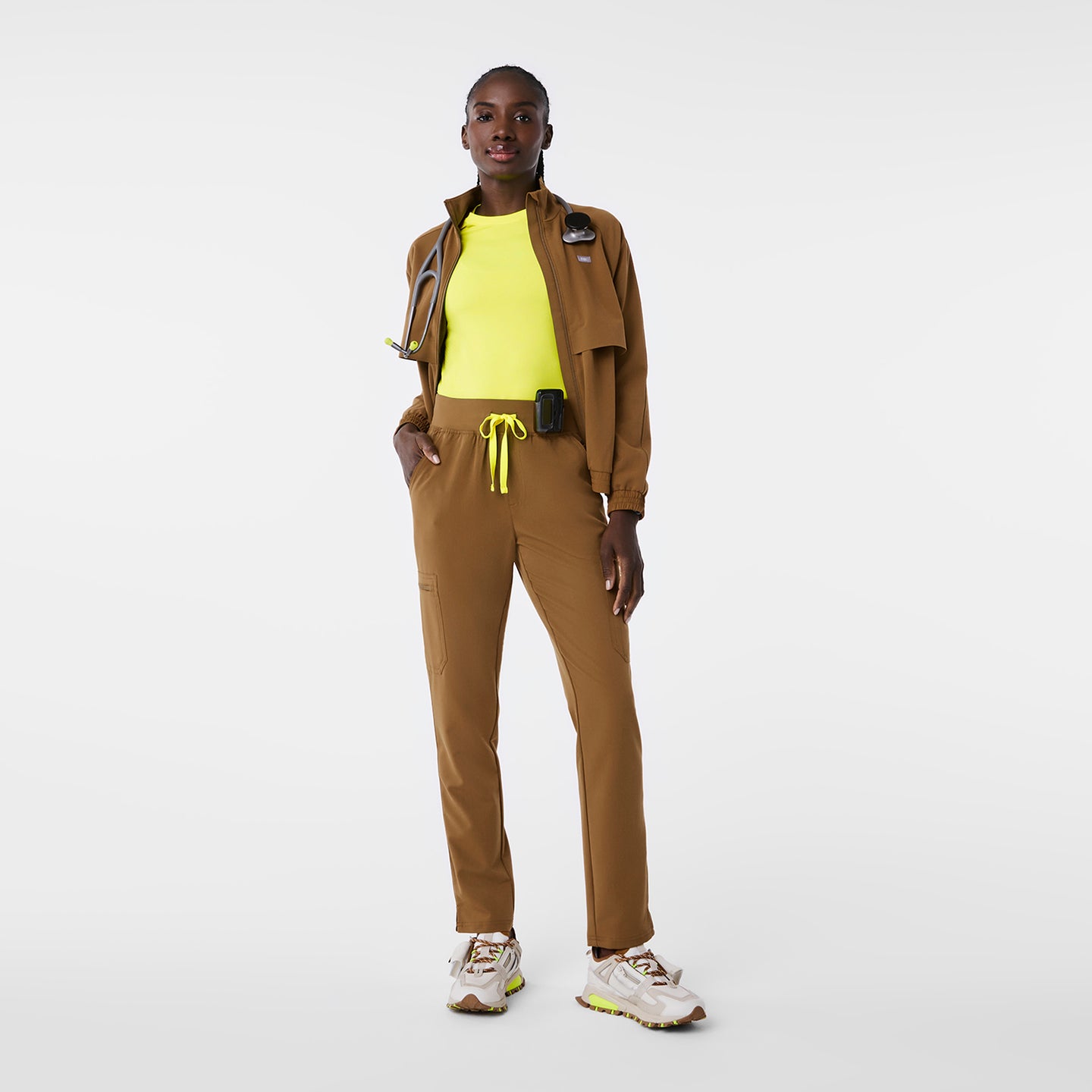 Women’s High Waisted Yola Skinny Scrub Pants™ - Earth · FIGS
