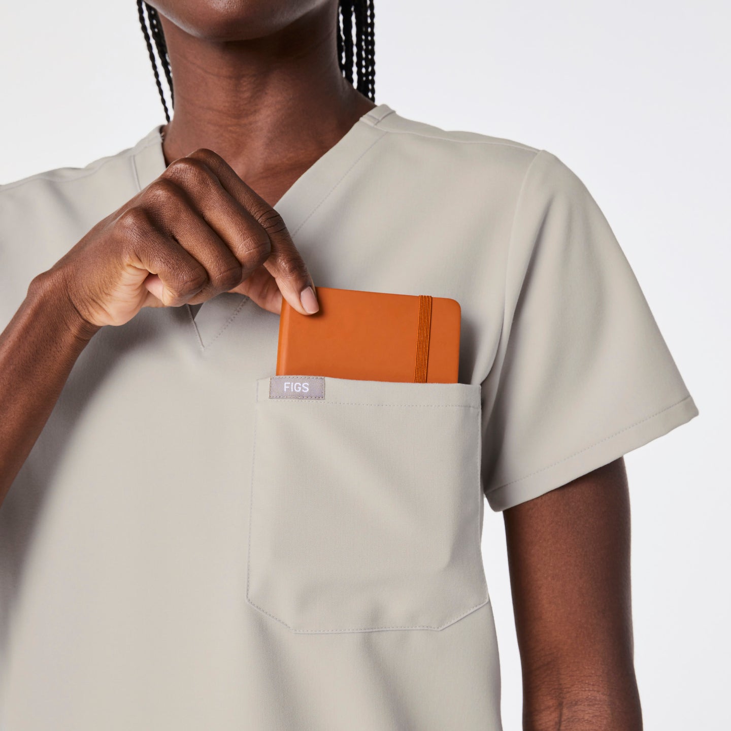 Women's Catarina One-Pocket Scrub Top™ - Bone · FIGS