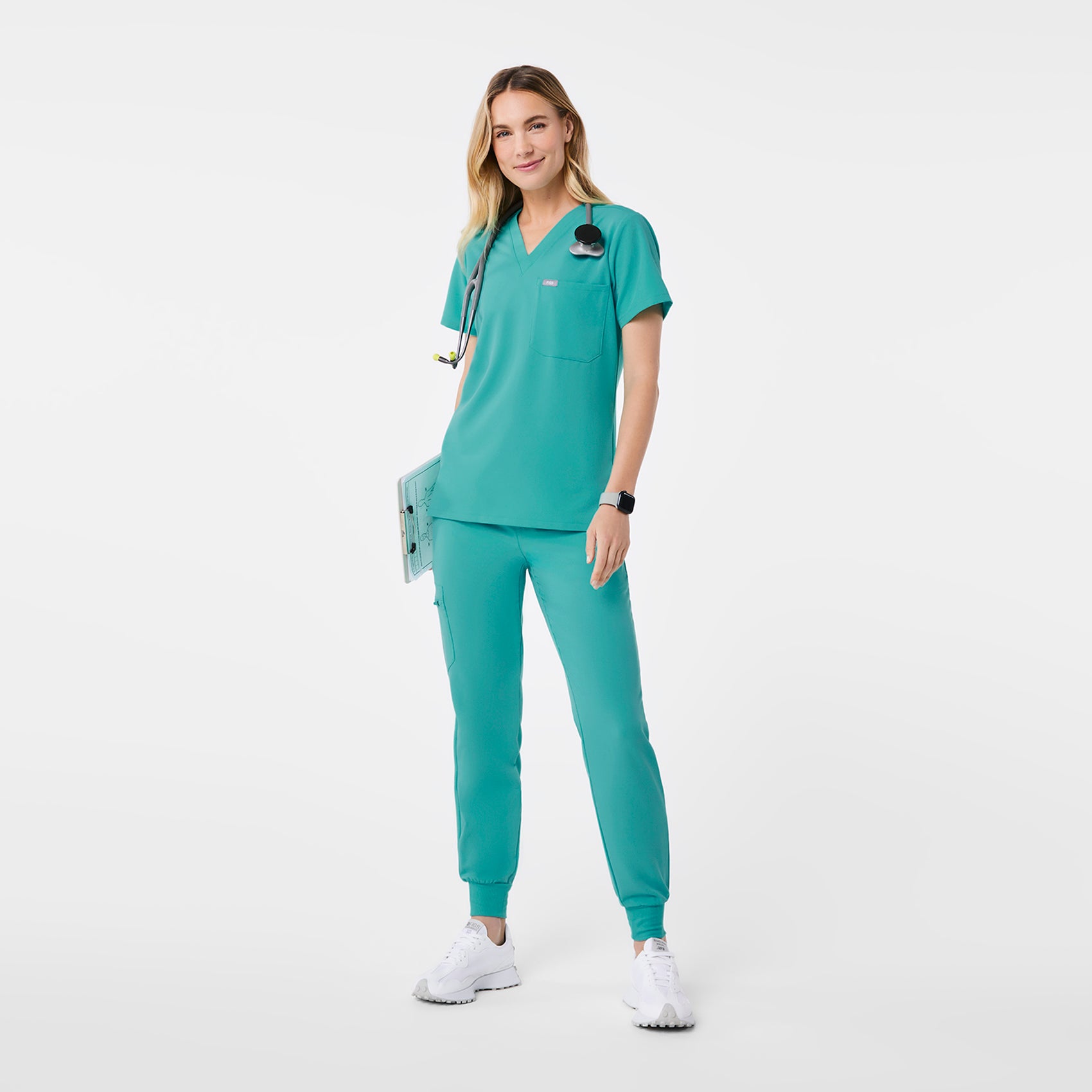 Women's Catarina One-Pocket Scrub Top™ - Oasis · FIGS