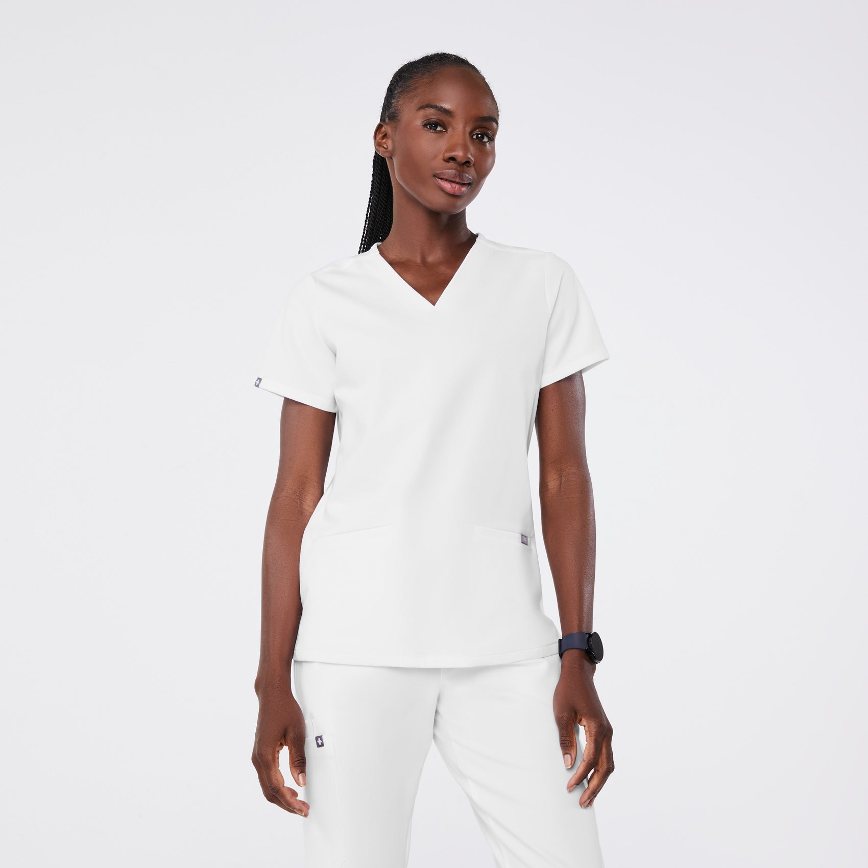Women's Optic White Scrubs | FIGS
