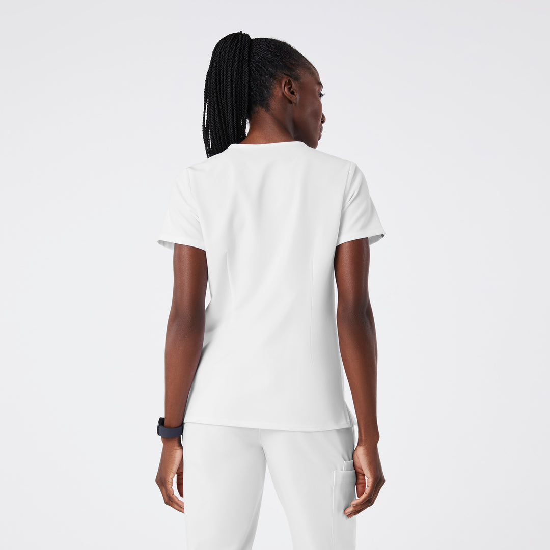 Women's Casma Three-Pocket Scrub Top™ - Optic White · FIGS