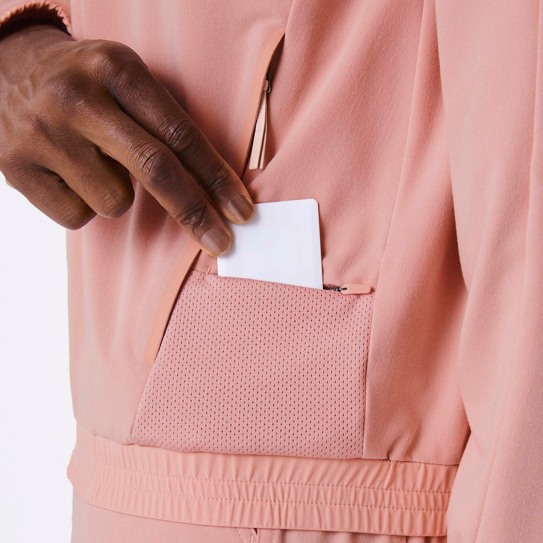 Men’s Cobaki Performance Scrub Jacket - Pink Sand · FIGS