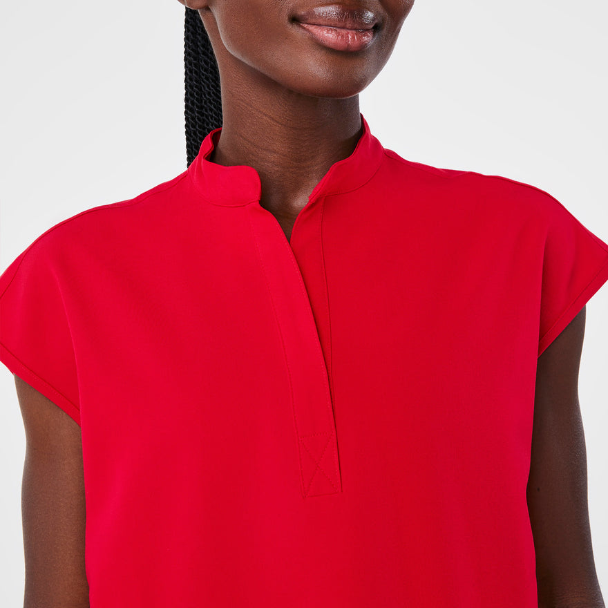 Women's Rafaela Oversized Scrub Top™ - Pop Red · FIGS