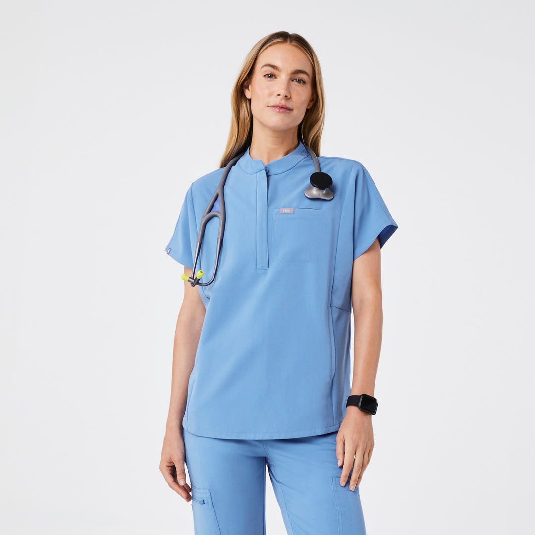 Women's Ceil Blue Scrubs | FIGS
