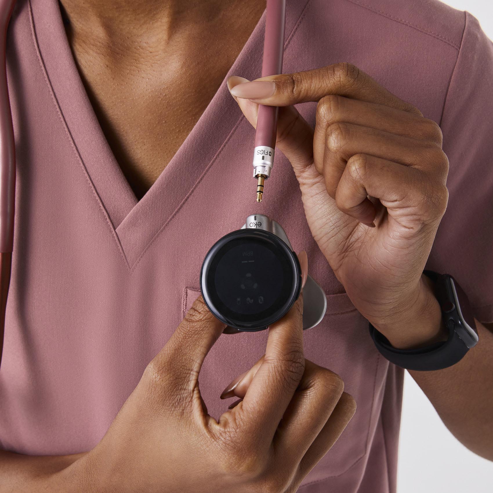 FIGS | Eko CORE 500™ Digital Stethoscope - Grey