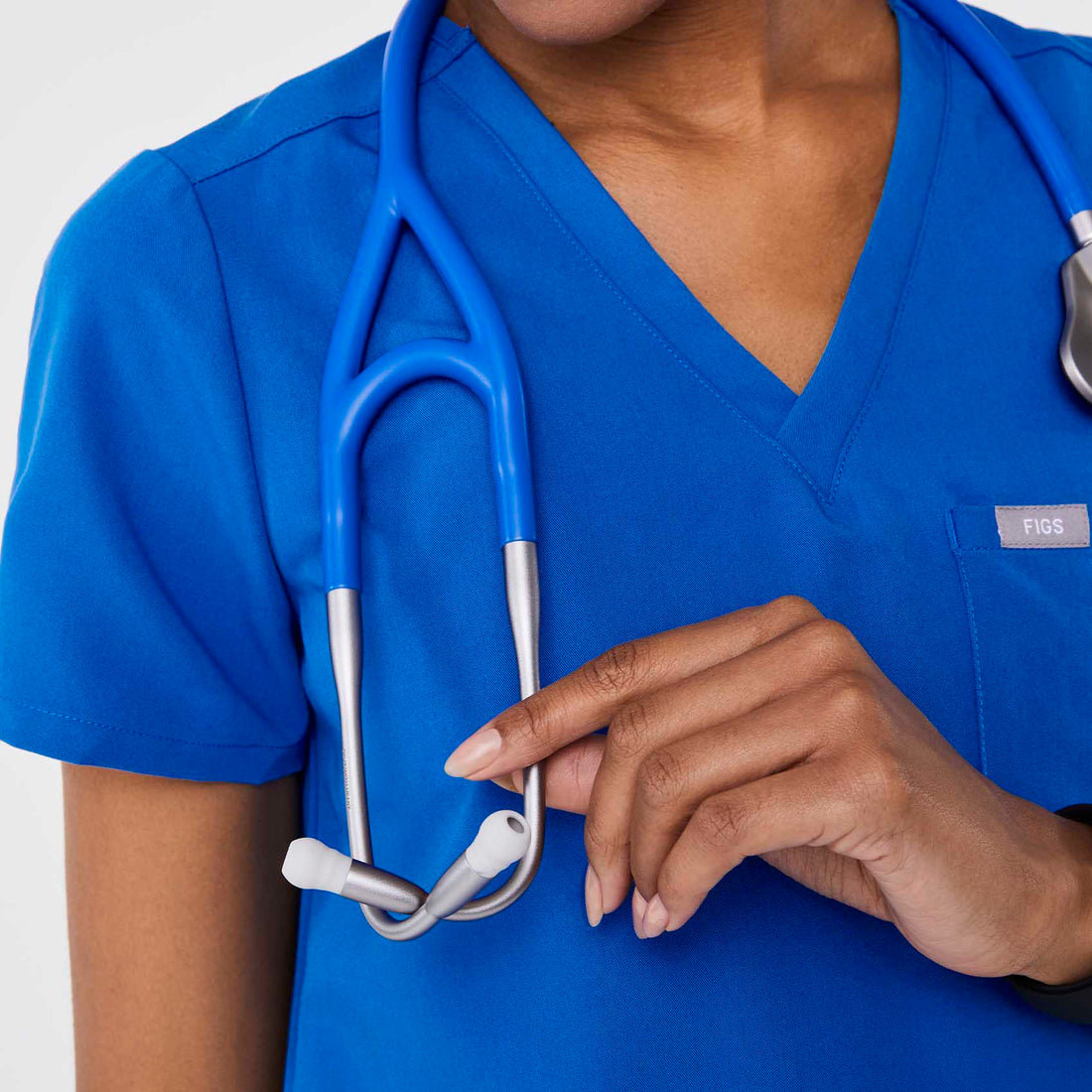 FIGS | Eko CORE 500 Digital Stethoscope™ - Earpiece - Royal Blue