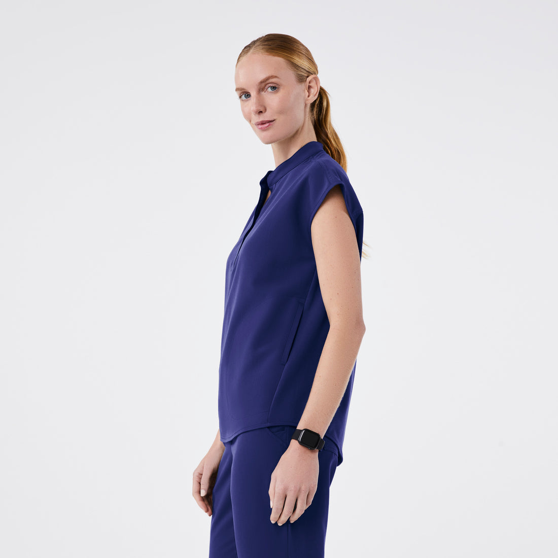Women's Rafaela Oversized Scrub Top™ - Sapphire · FIGS
