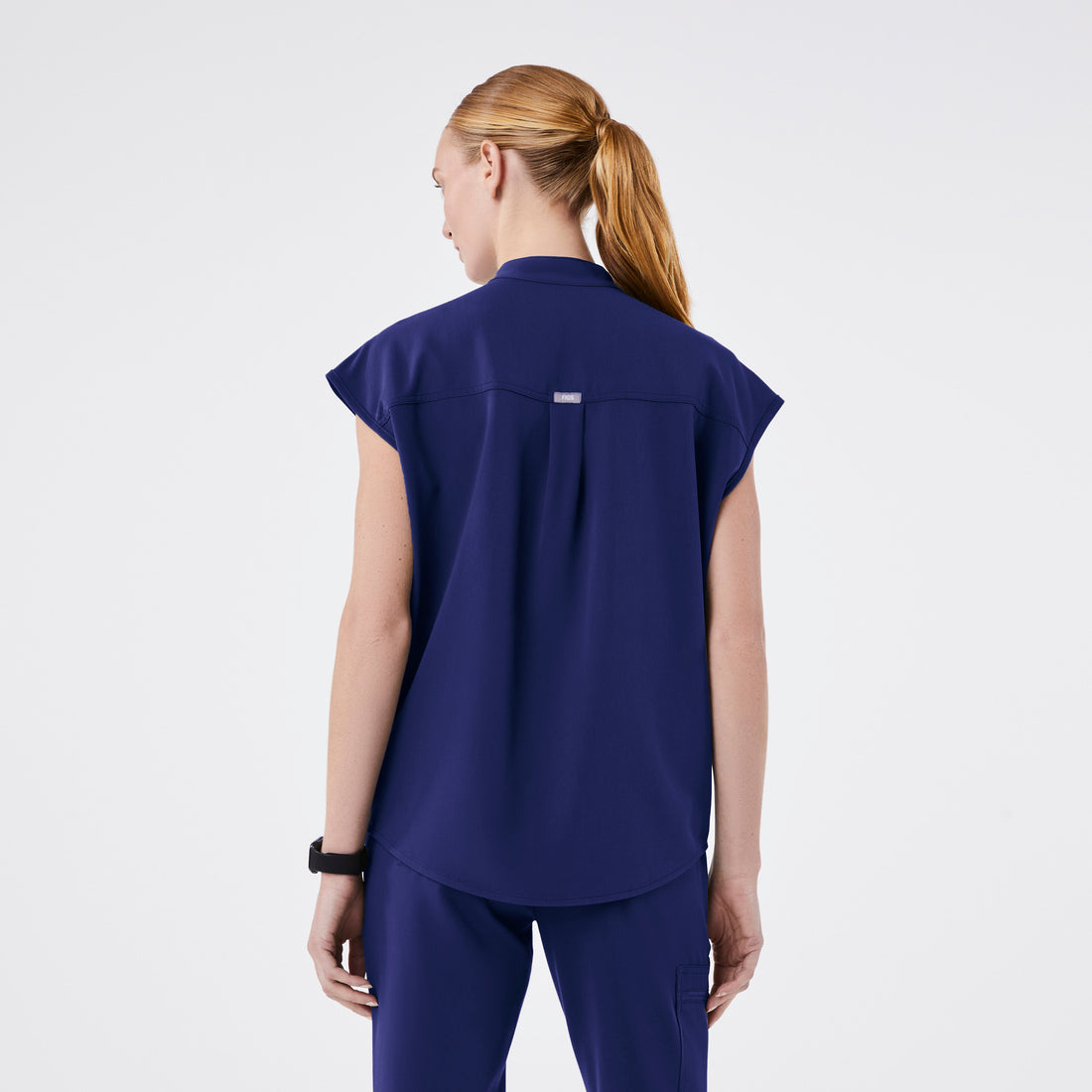 Women's Rafaela Oversized Scrub Top™ - Sapphire · FIGS