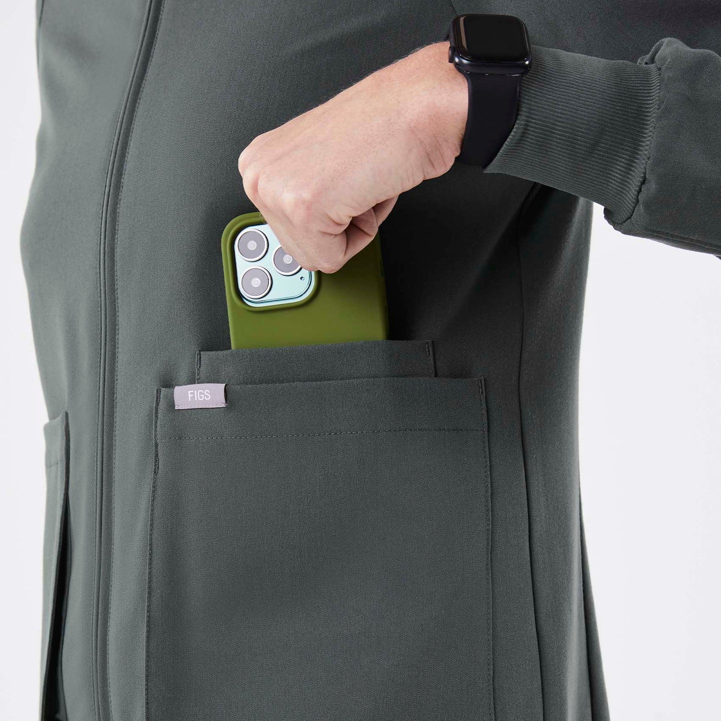 Women's Sebina Scrub Jacket - Bonsai · FIGS