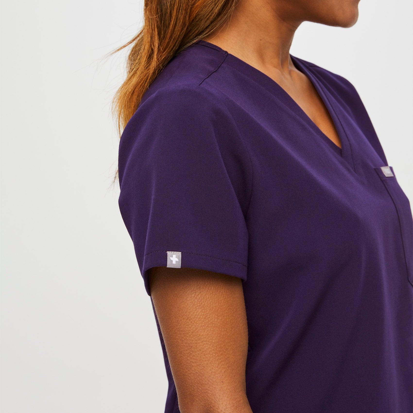 Women's Catarina One-Pocket Scrub Top™ - Purple Jam · FIGS
