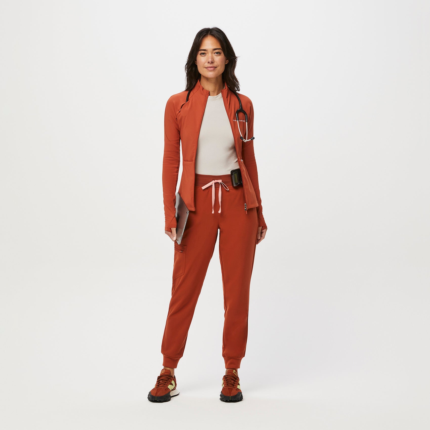 Women's ContourKnit Scrub Jacket™ - Auburn · FIGS