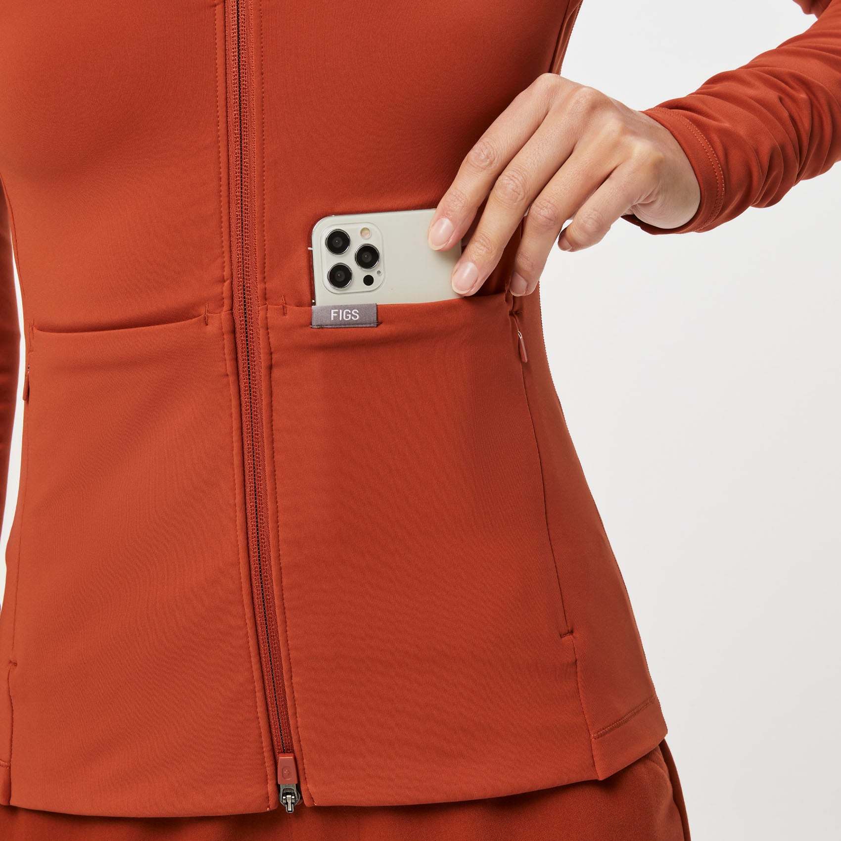 Women's ContourKnit Scrub Jacket™ - Auburn · FIGS
