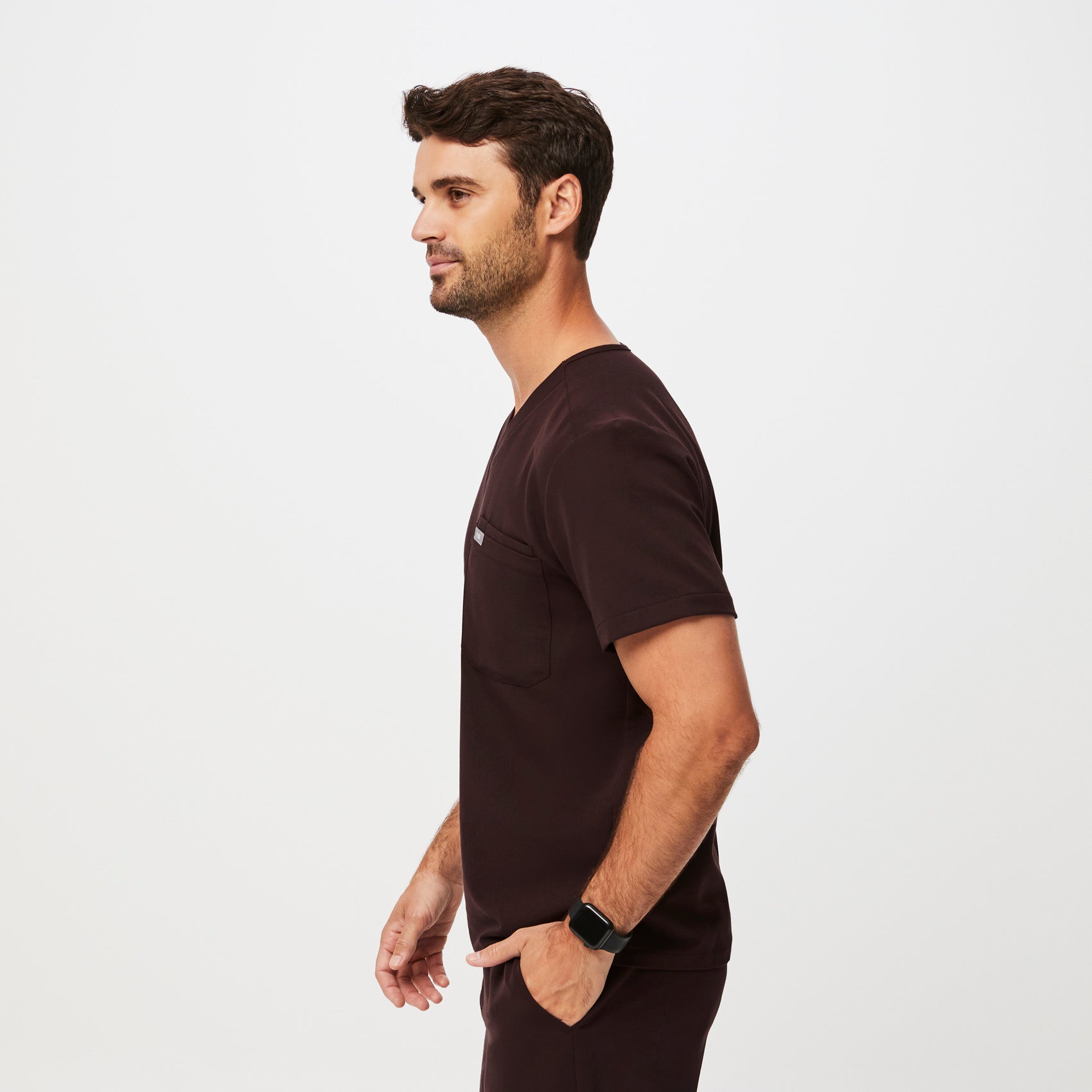 Men's Leon™ Three-Pocket Scrub Top - Espresso · FIGS